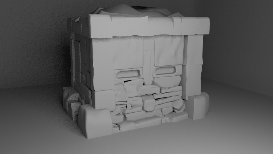 ArtStation - low poly game prop in maya