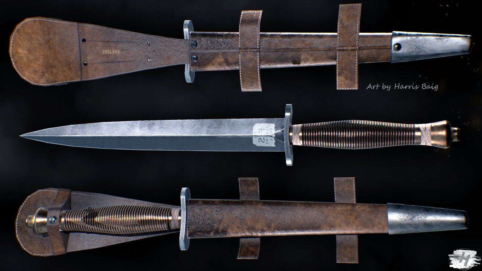 Harris Baig - British WWII Royal Marine Commando Dagger