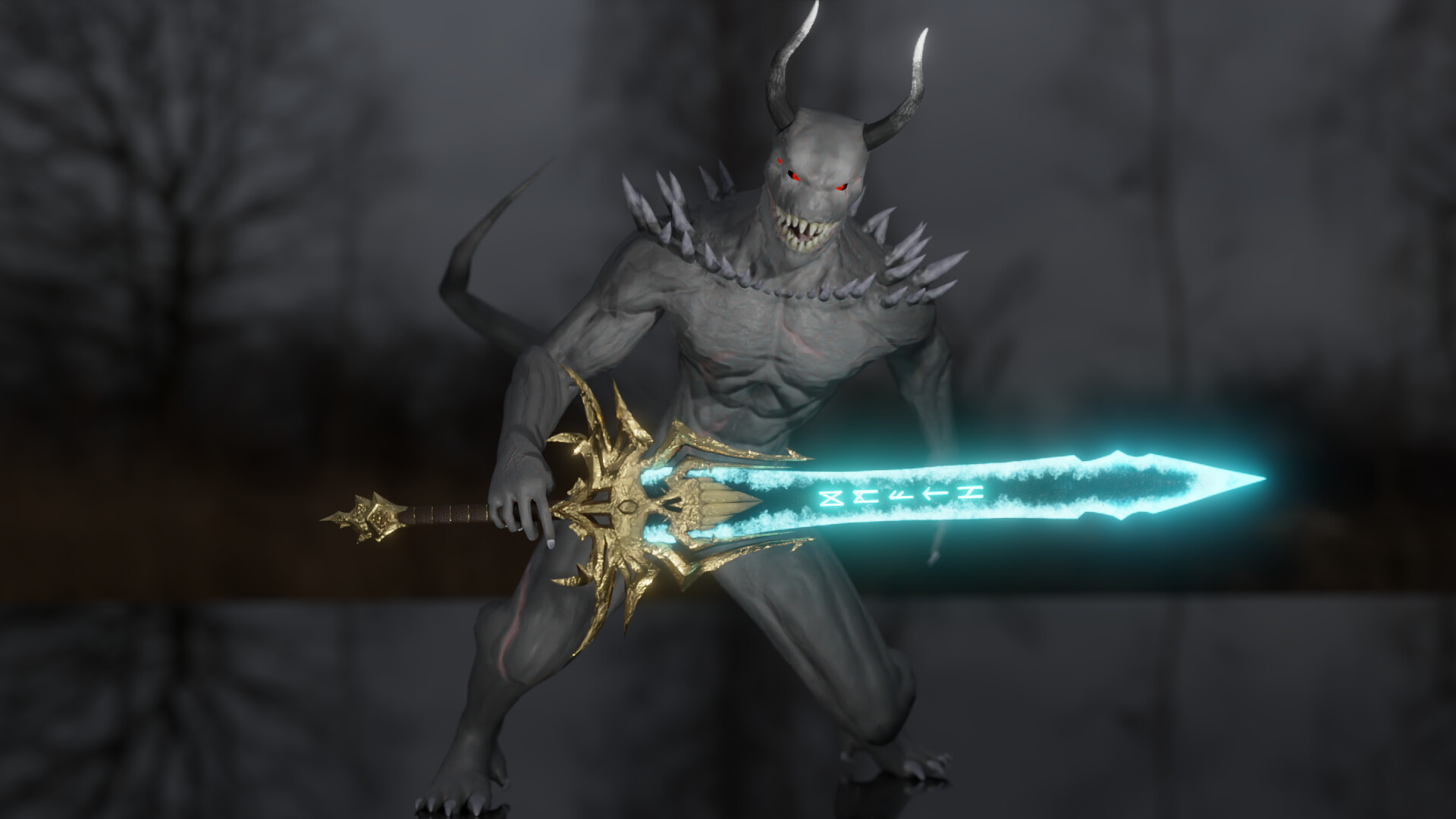 ArtStation - Horned Demon