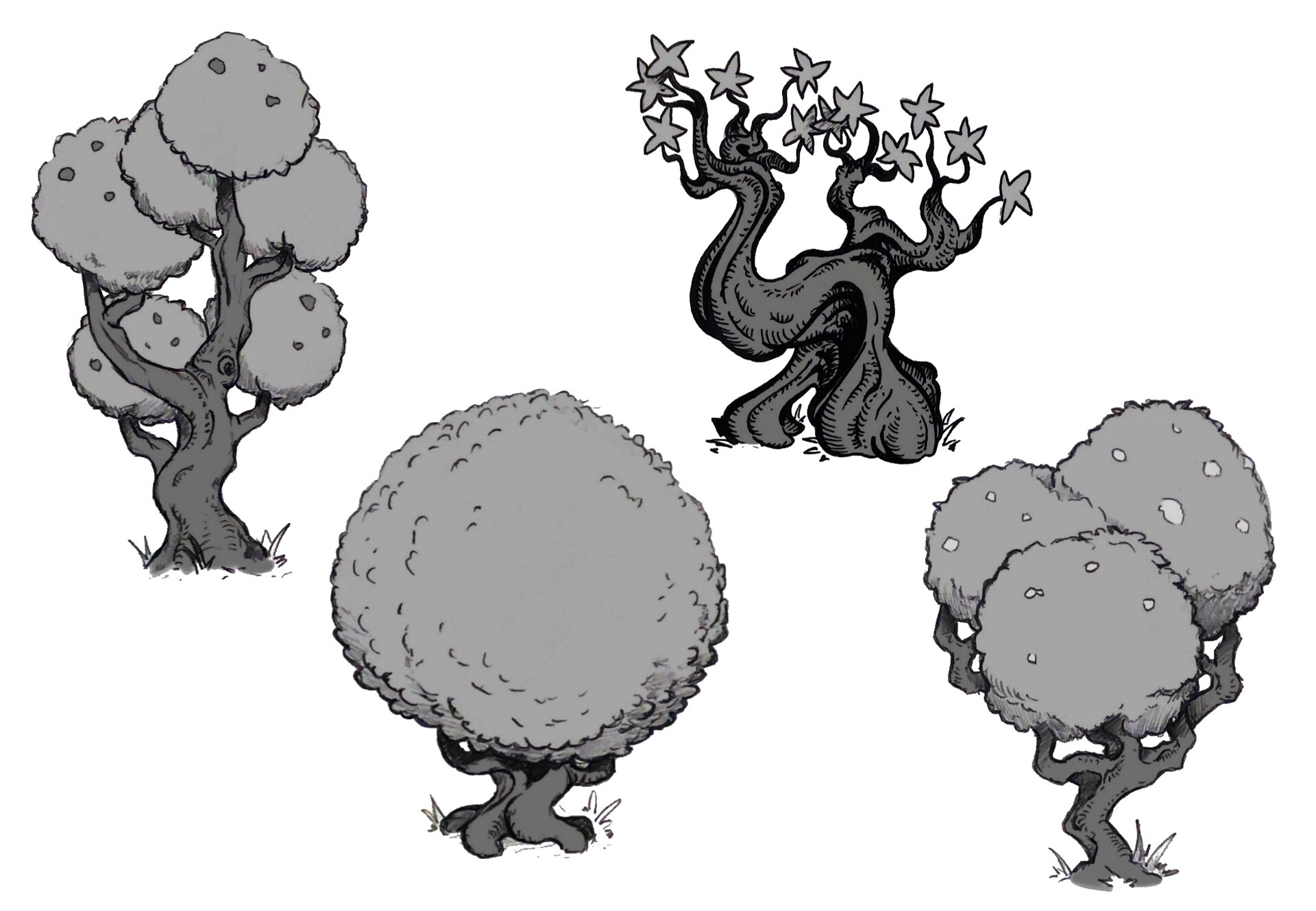 ArtStation - Trees concept