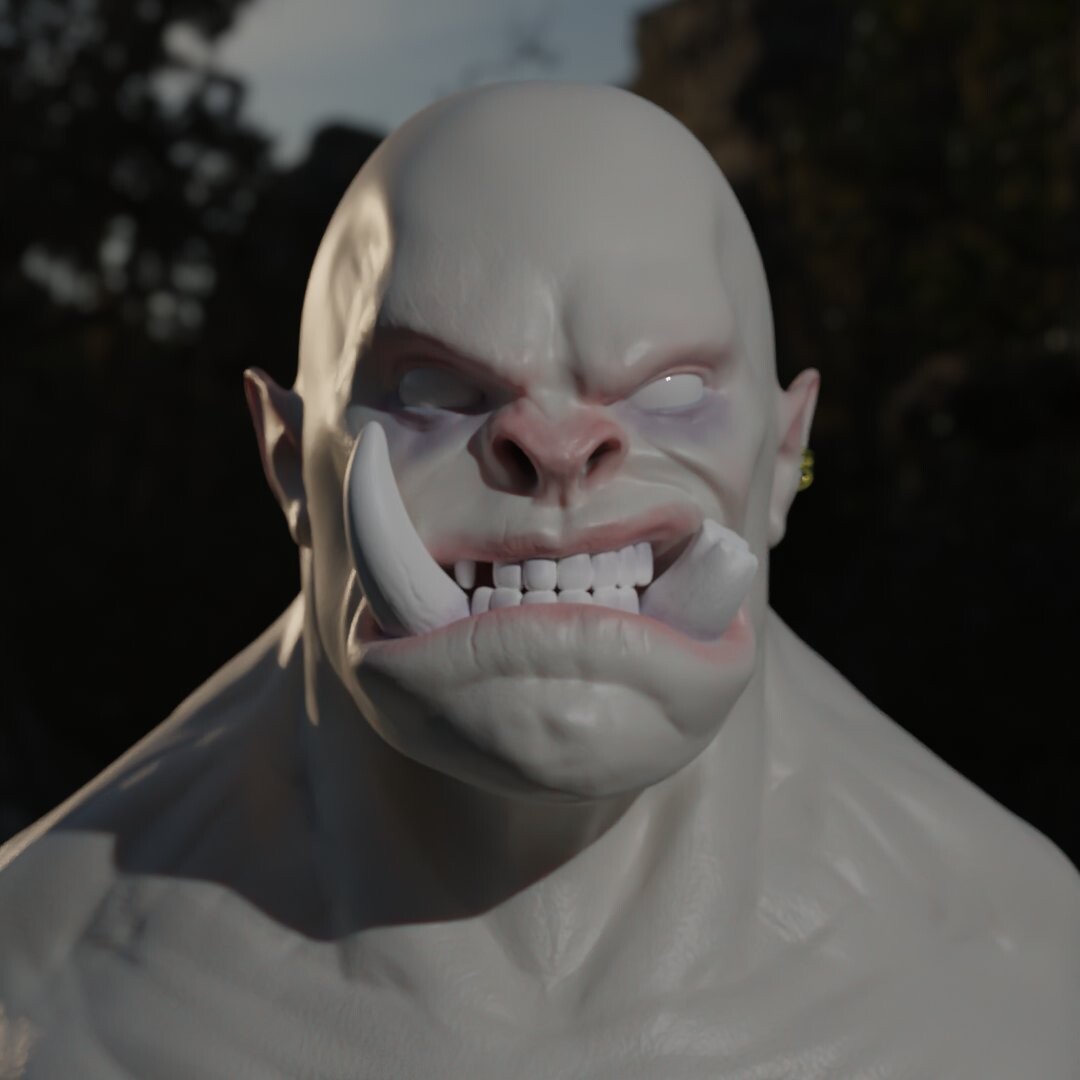 ArtStation - Orc Head Sculpt