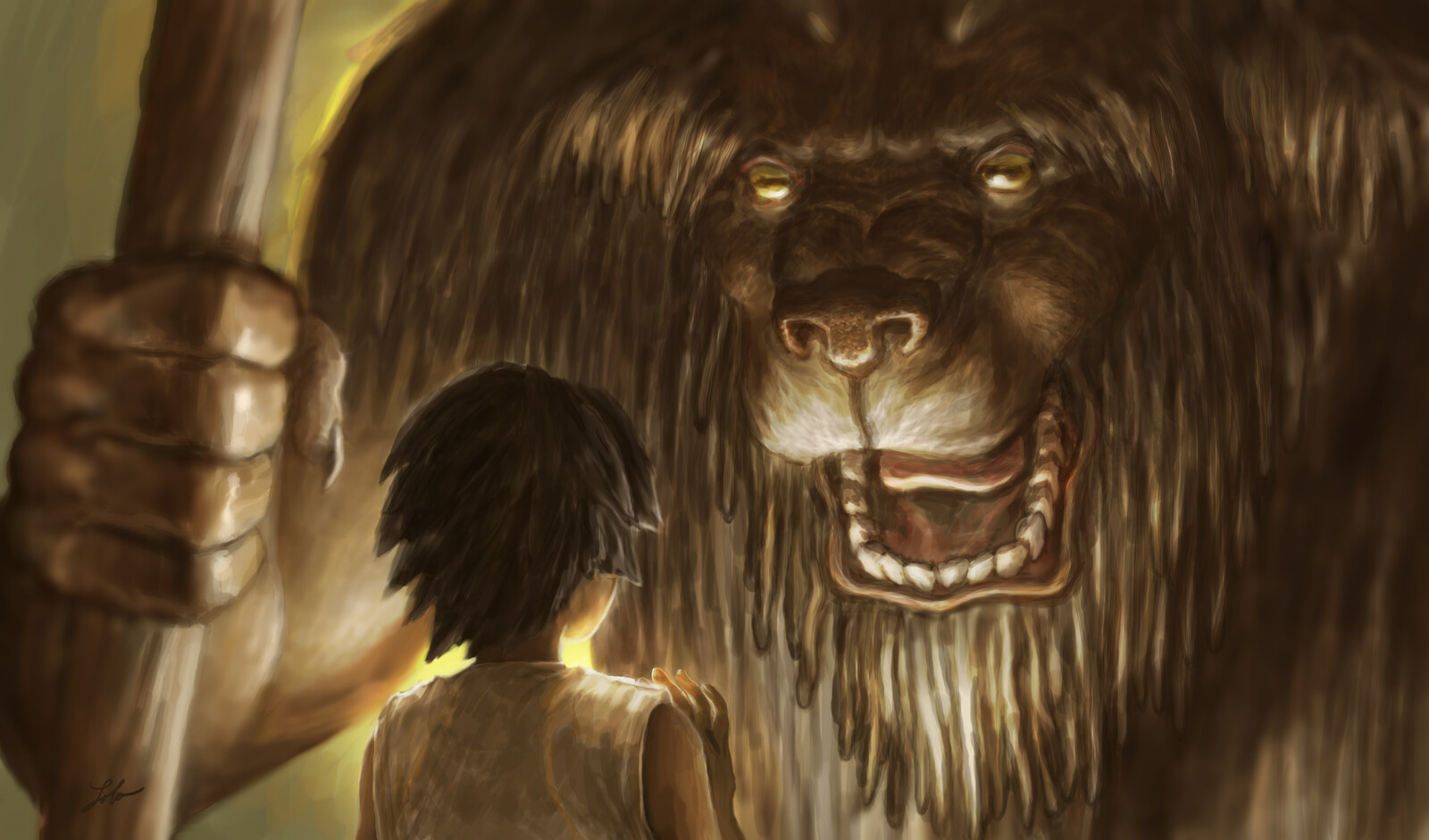 Manuel Guzman - ISOS - Sacha & Markhor (painting process video)