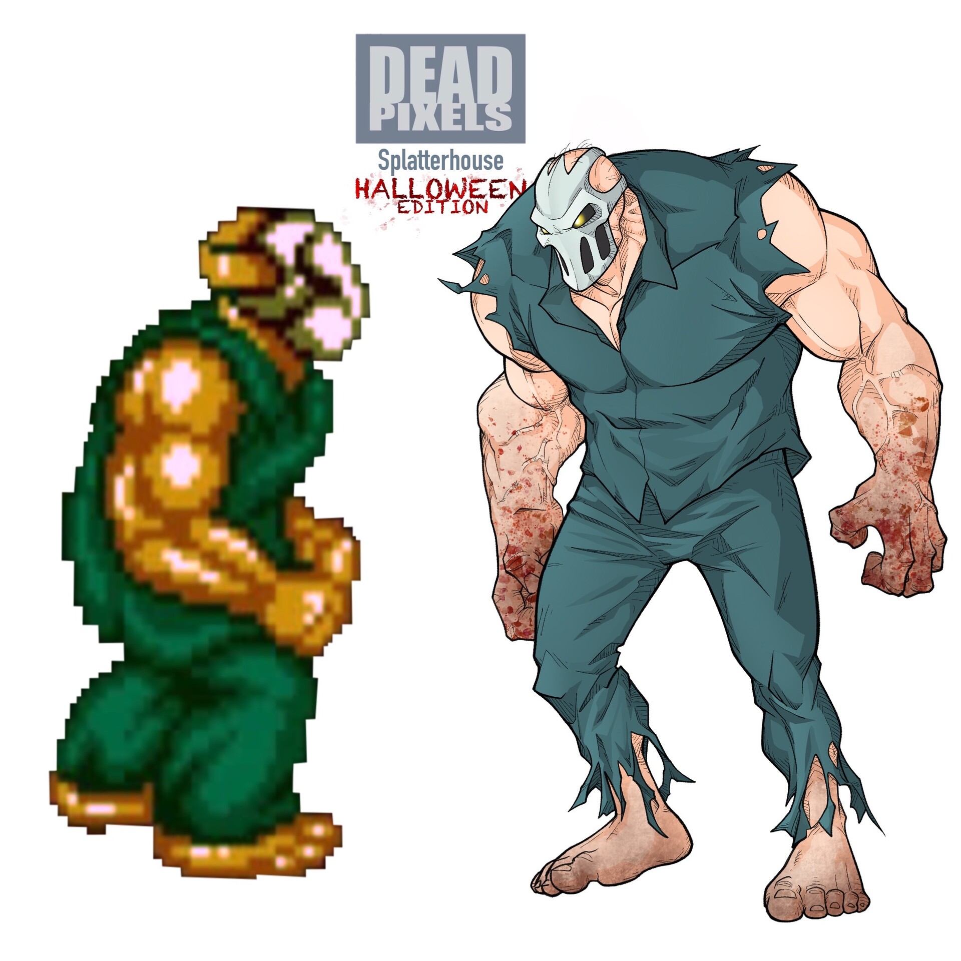 ArtStation - Dead Pixels - Splatterhouse