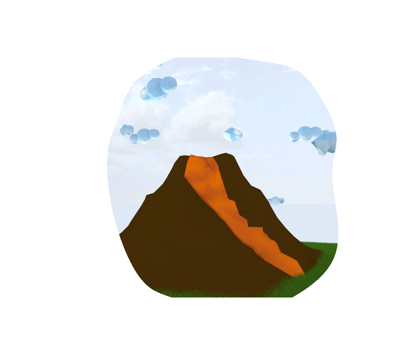 Picture Of A Mountain Clipart Gif