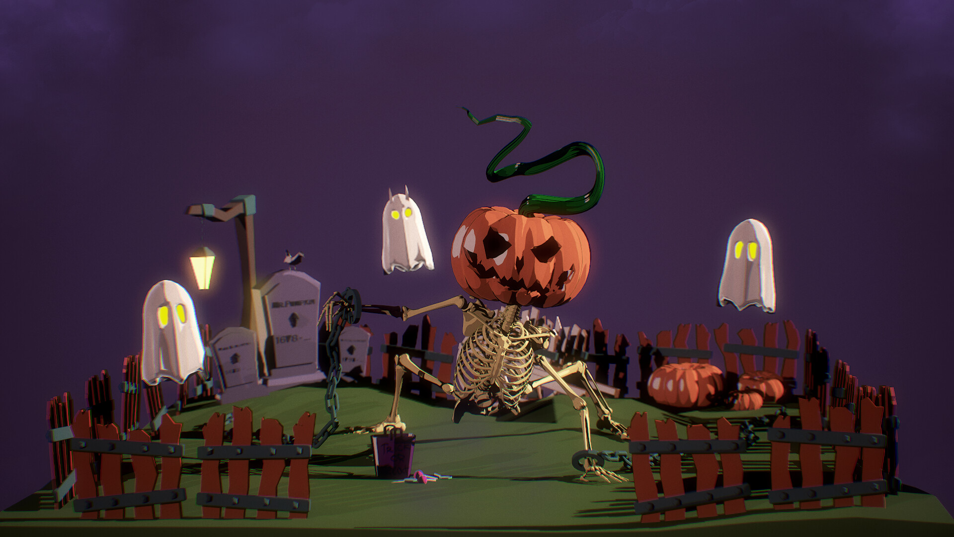 ArtStation - Halloween - Mr. Pumpkin