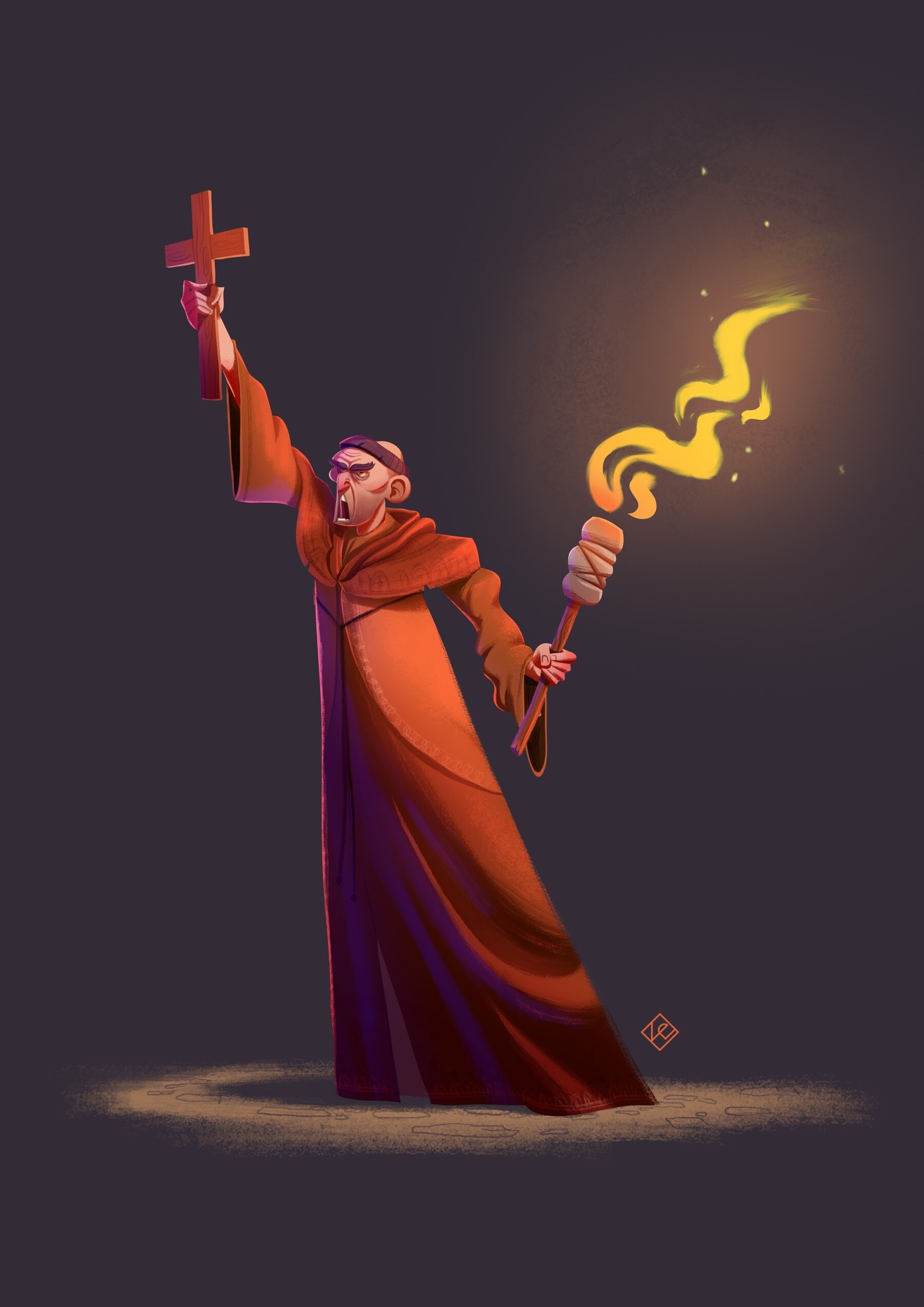 ArtStation - Medieval characters serie (inquisitor)