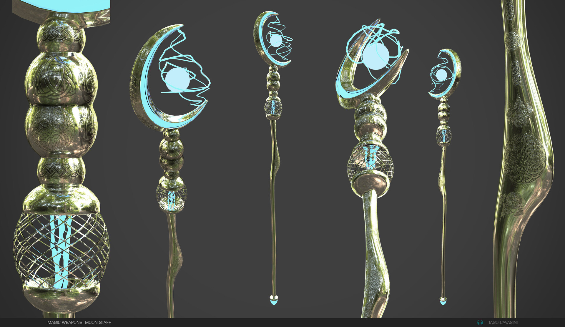ArtStation - MAGIC WEAPON: MOON STAFF