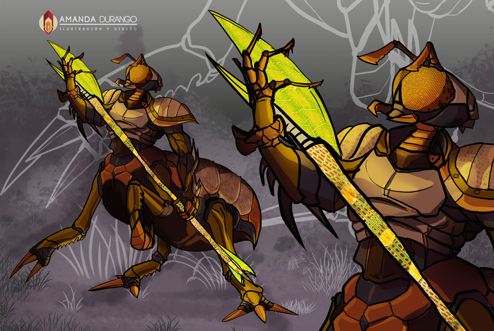 Amanda Durango - Ant centaur Warrior race.