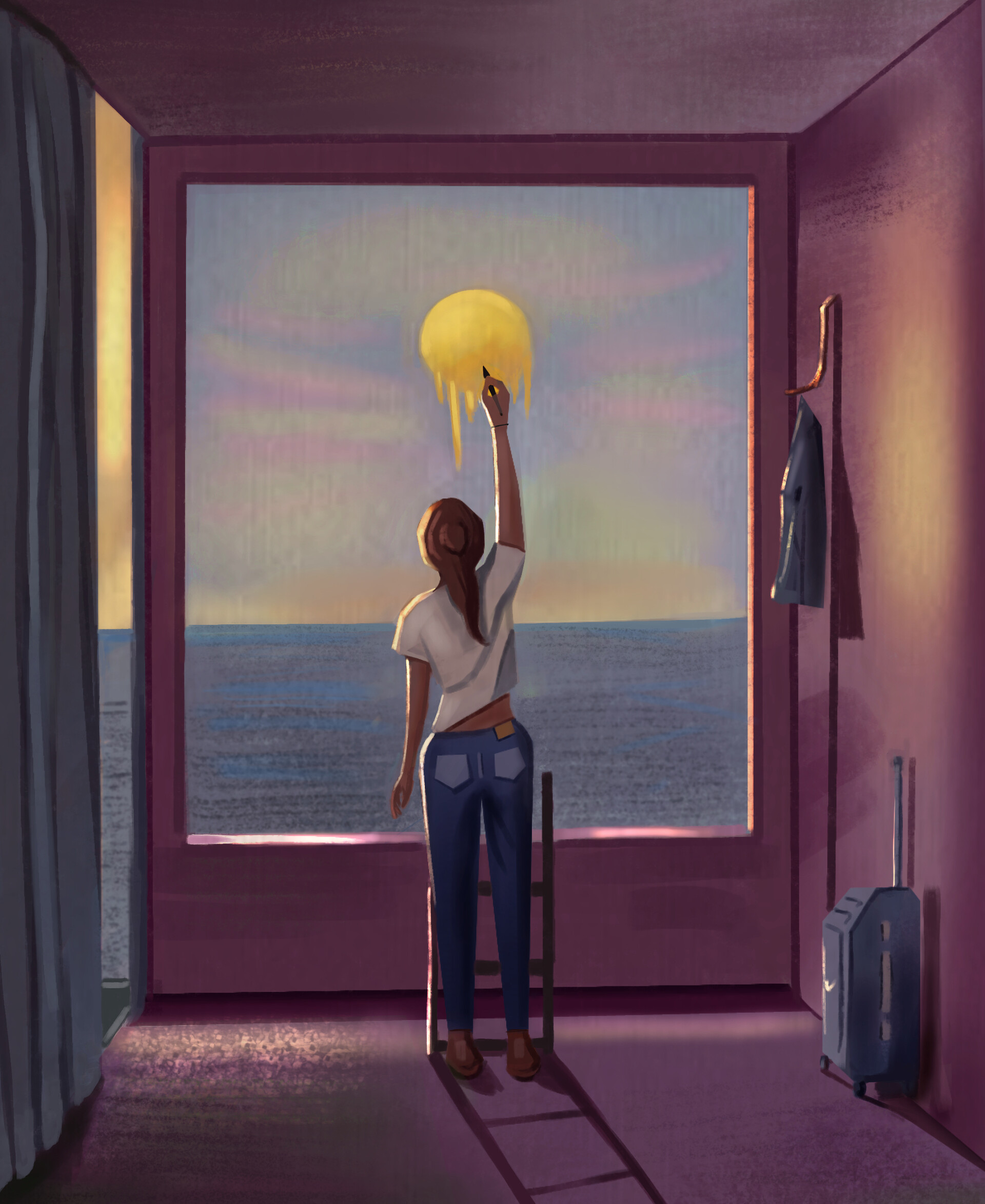 ArtStation - Painting the sun