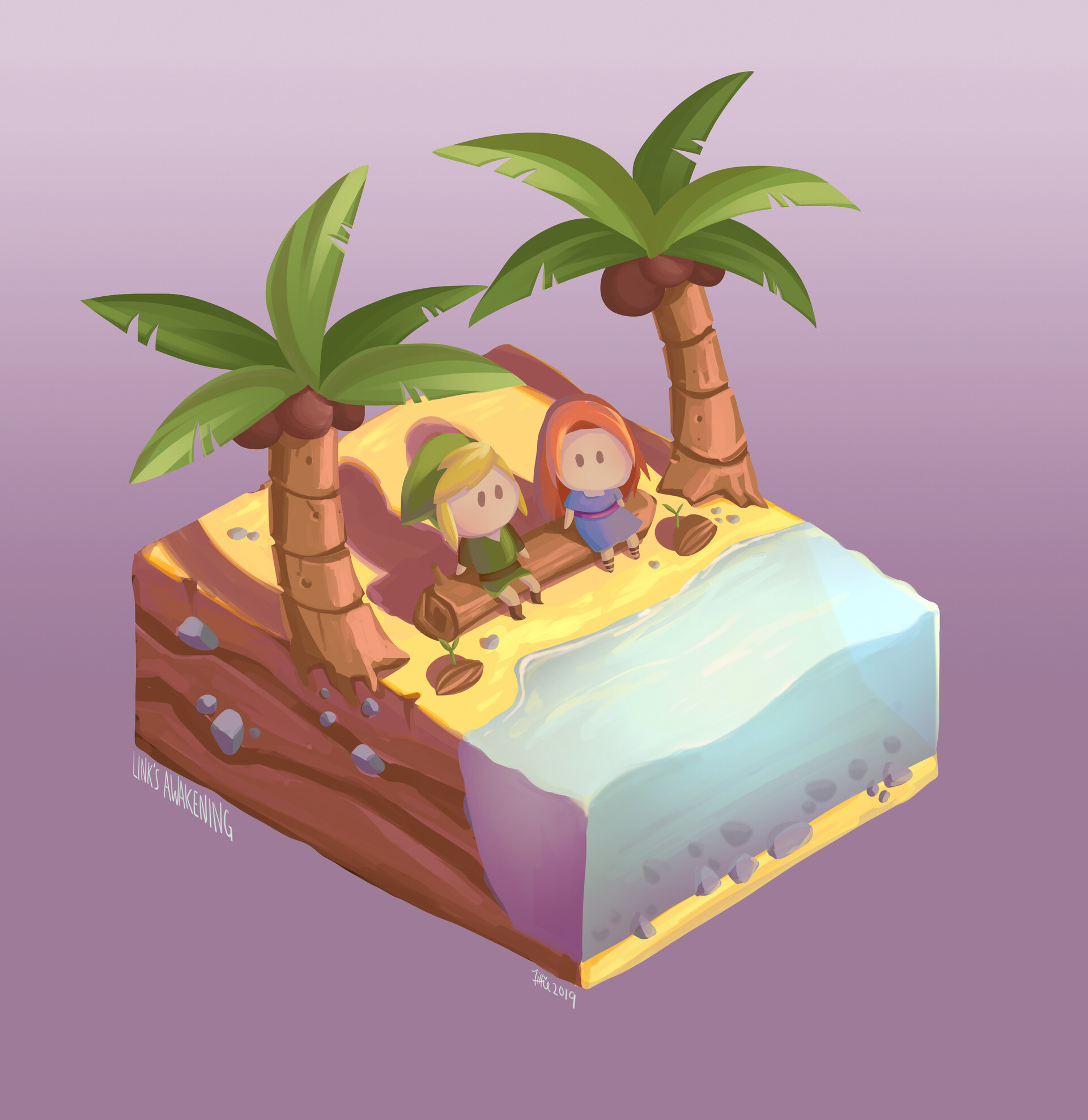 ArtStation - Link's awakening fanart