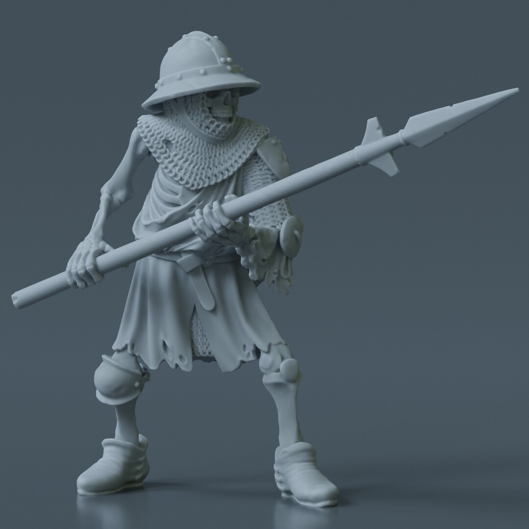 ArtStation - Skeleton Footman Miniature