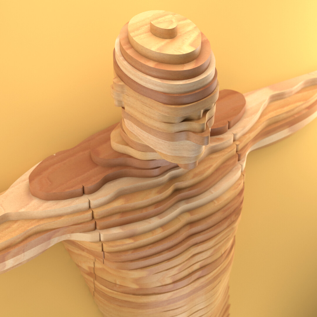 ArtStation - A Wooden Figure