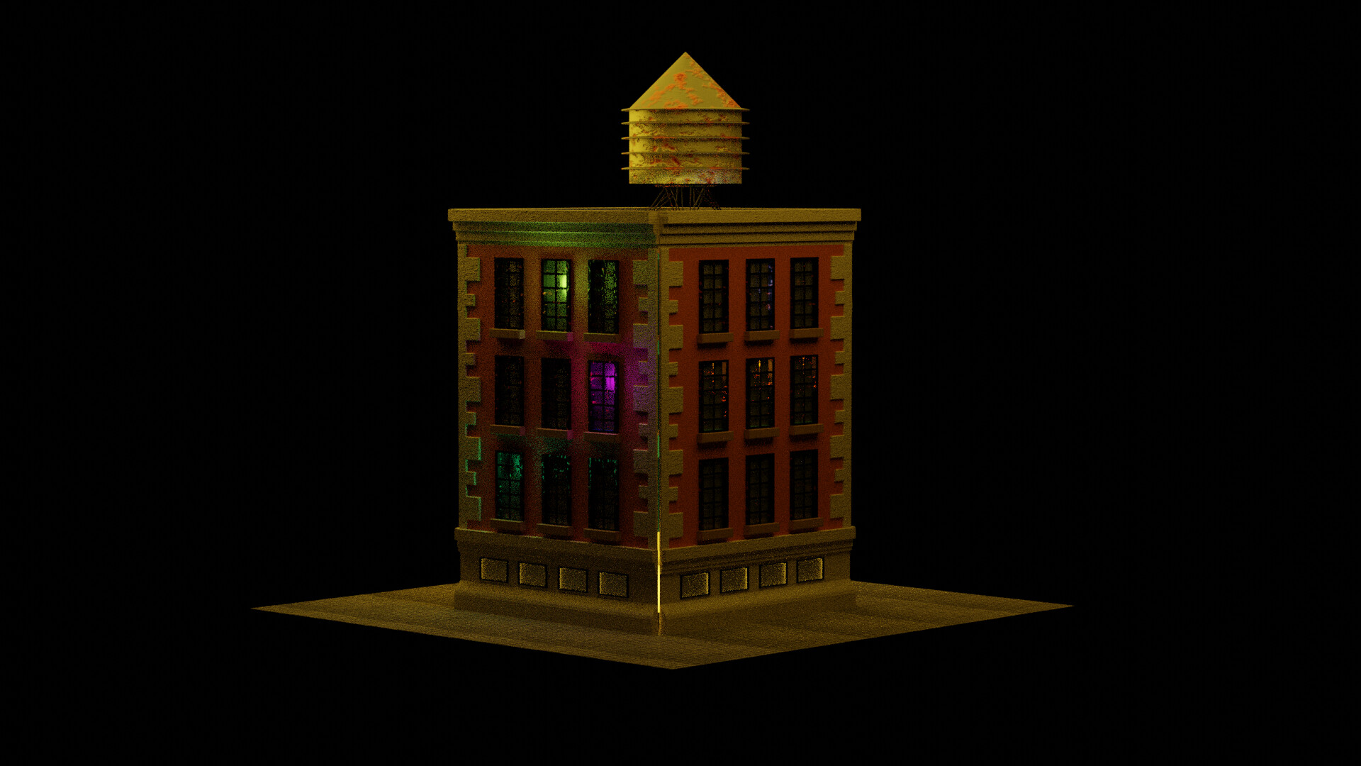 ArtStation - Stylized Blender Building By ColmilloDeTinta