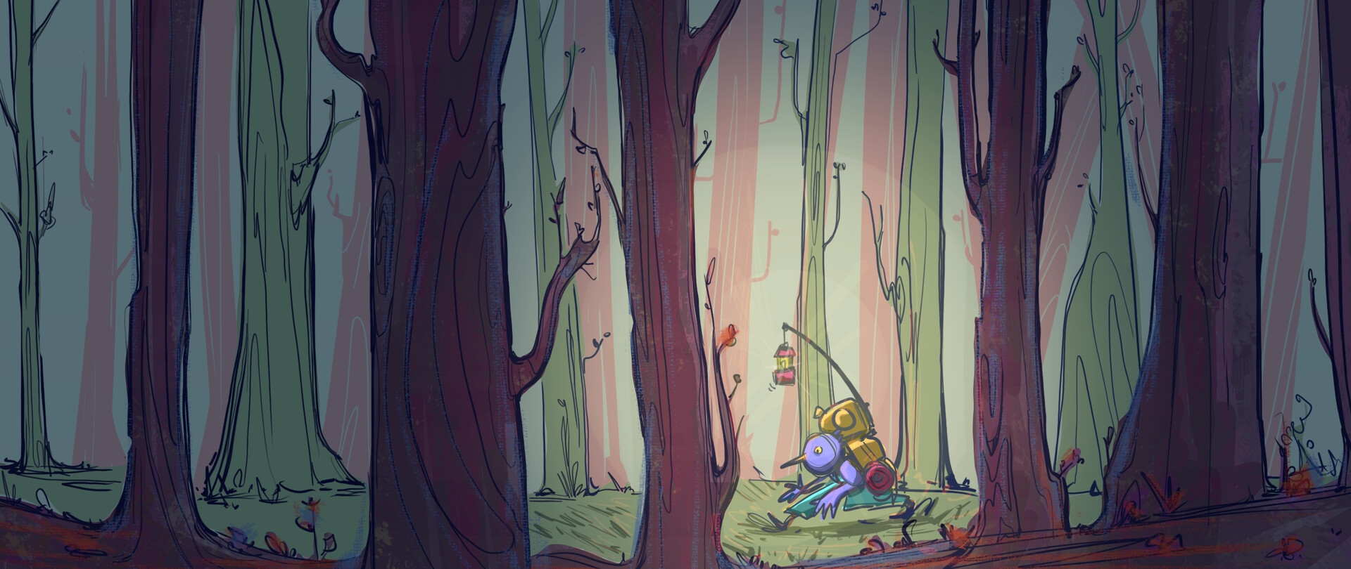 ArtStation - Concept for a forest video game...