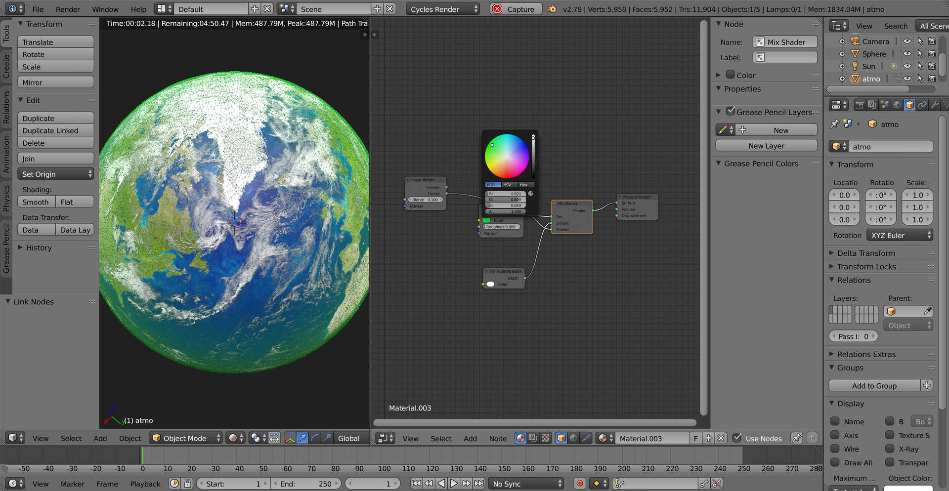ArtStation - 37 day I created Earth