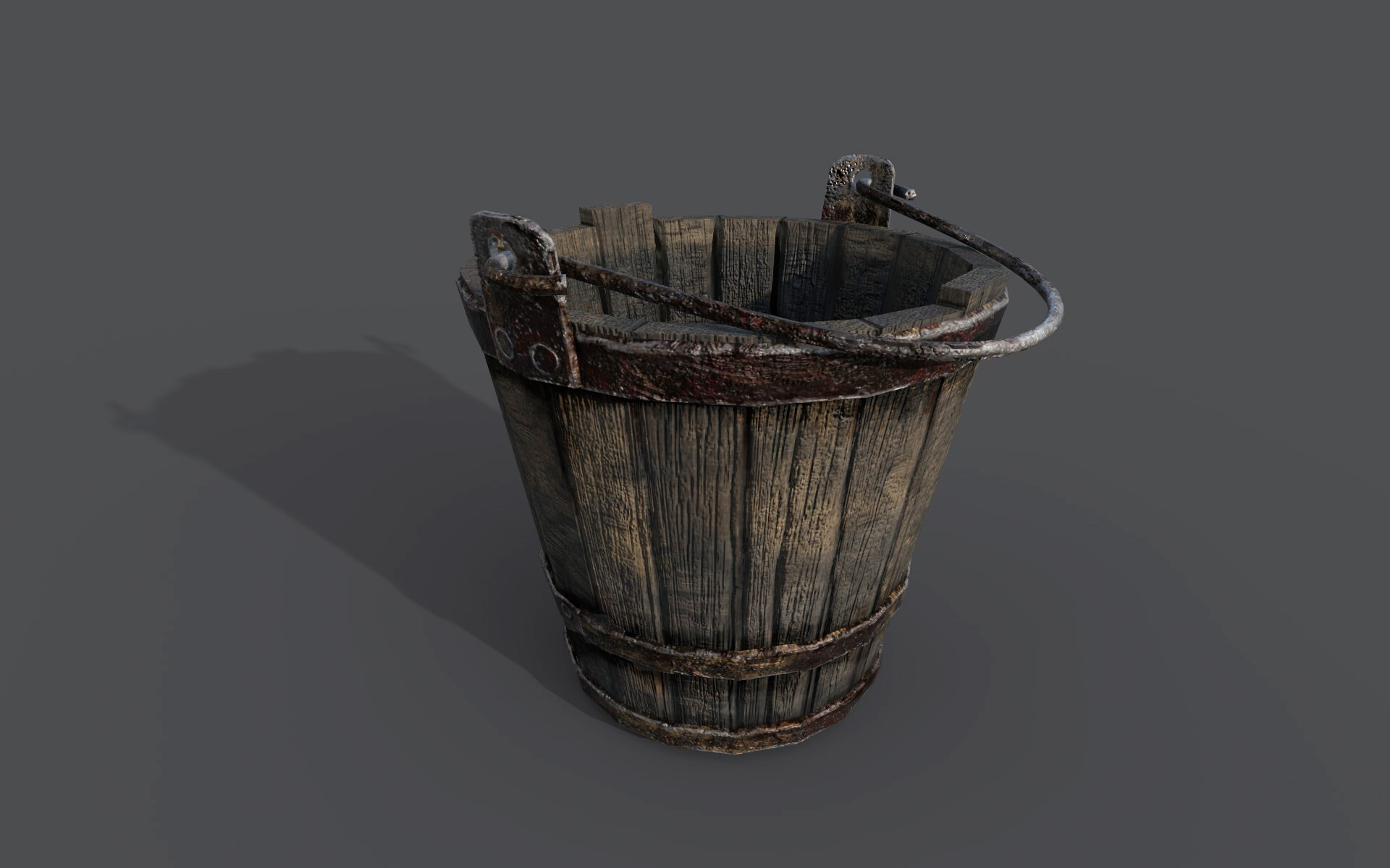 ArtStation - wooden bucket