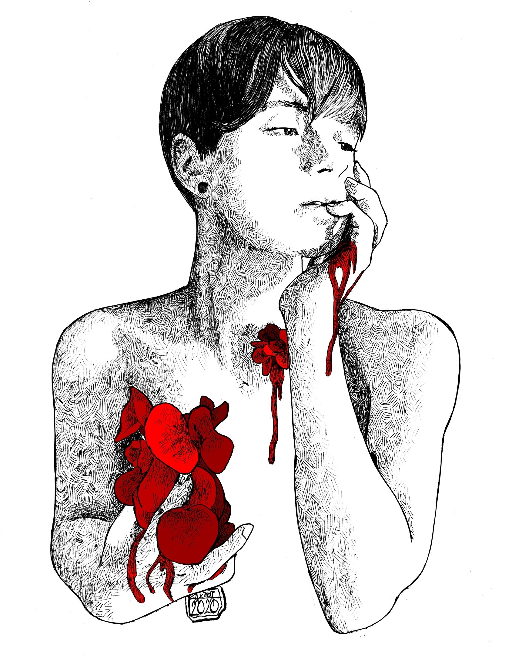 ArtStation - Bleeding Blooms