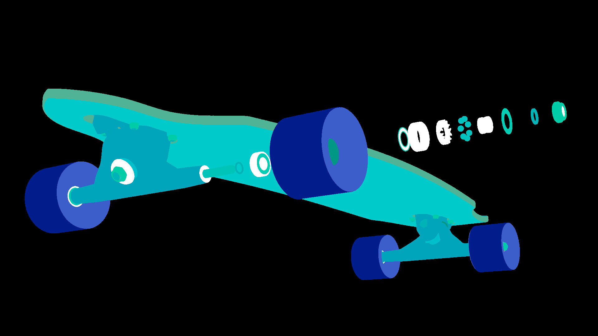 Andries van Niekerk - Skateboard Exploded Animation