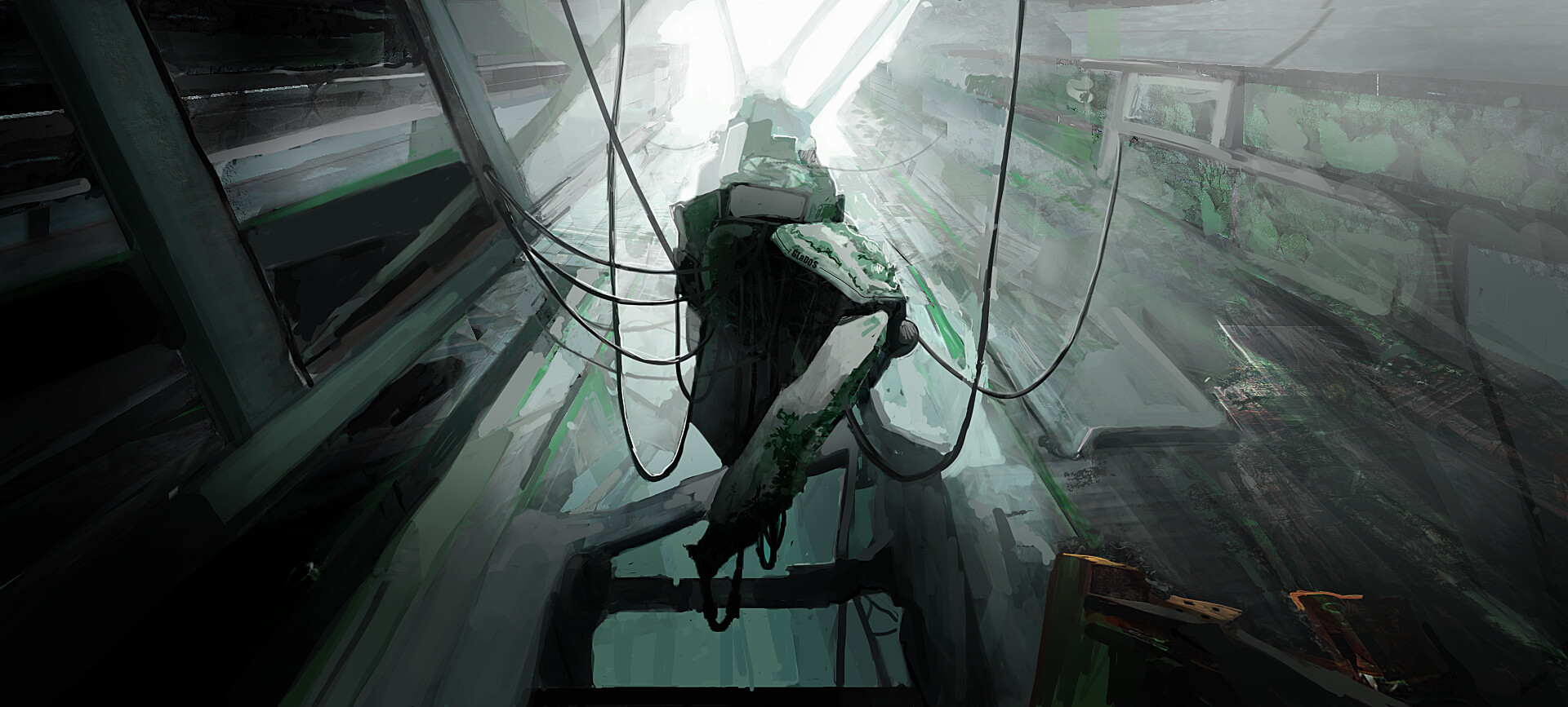 ArtStation - Portal 2 Fan Art - GlaDOS lair introduction, Daniel Truman