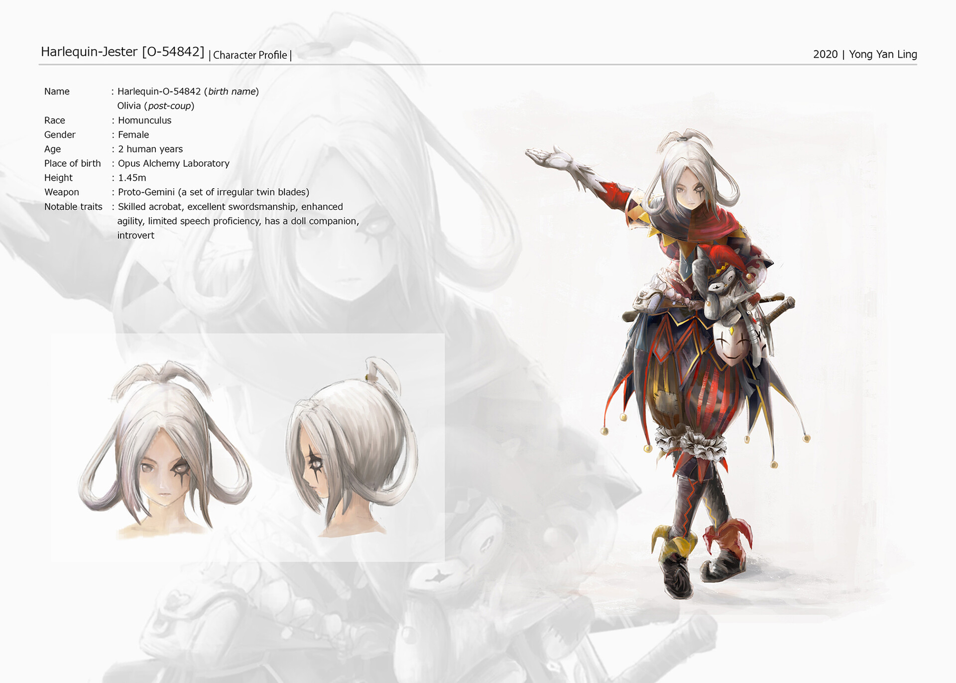 ArtStation - Harlequin-Jester Olivia