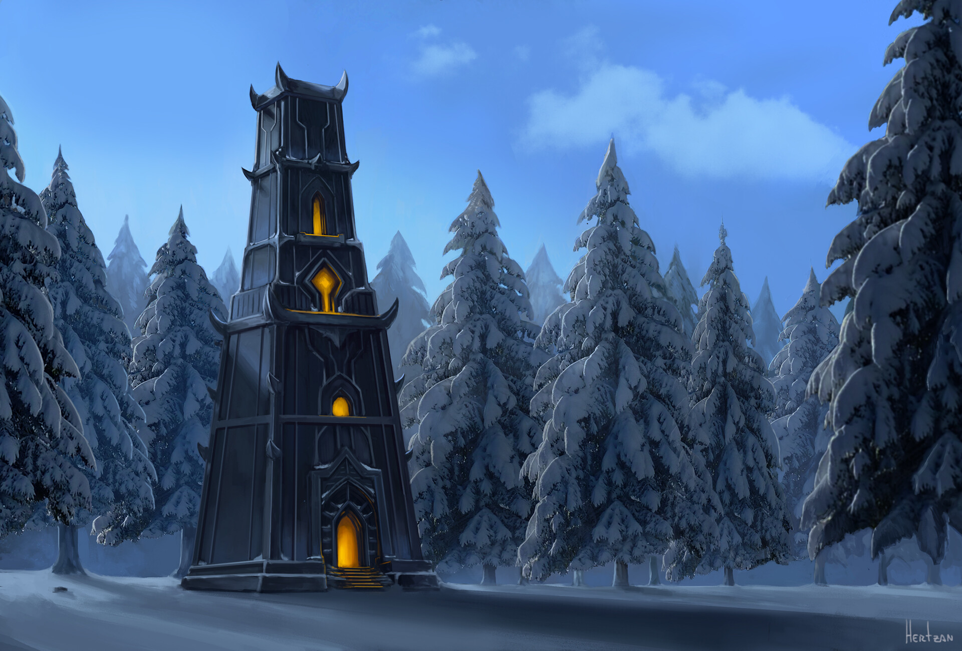ArtStation - Black tower