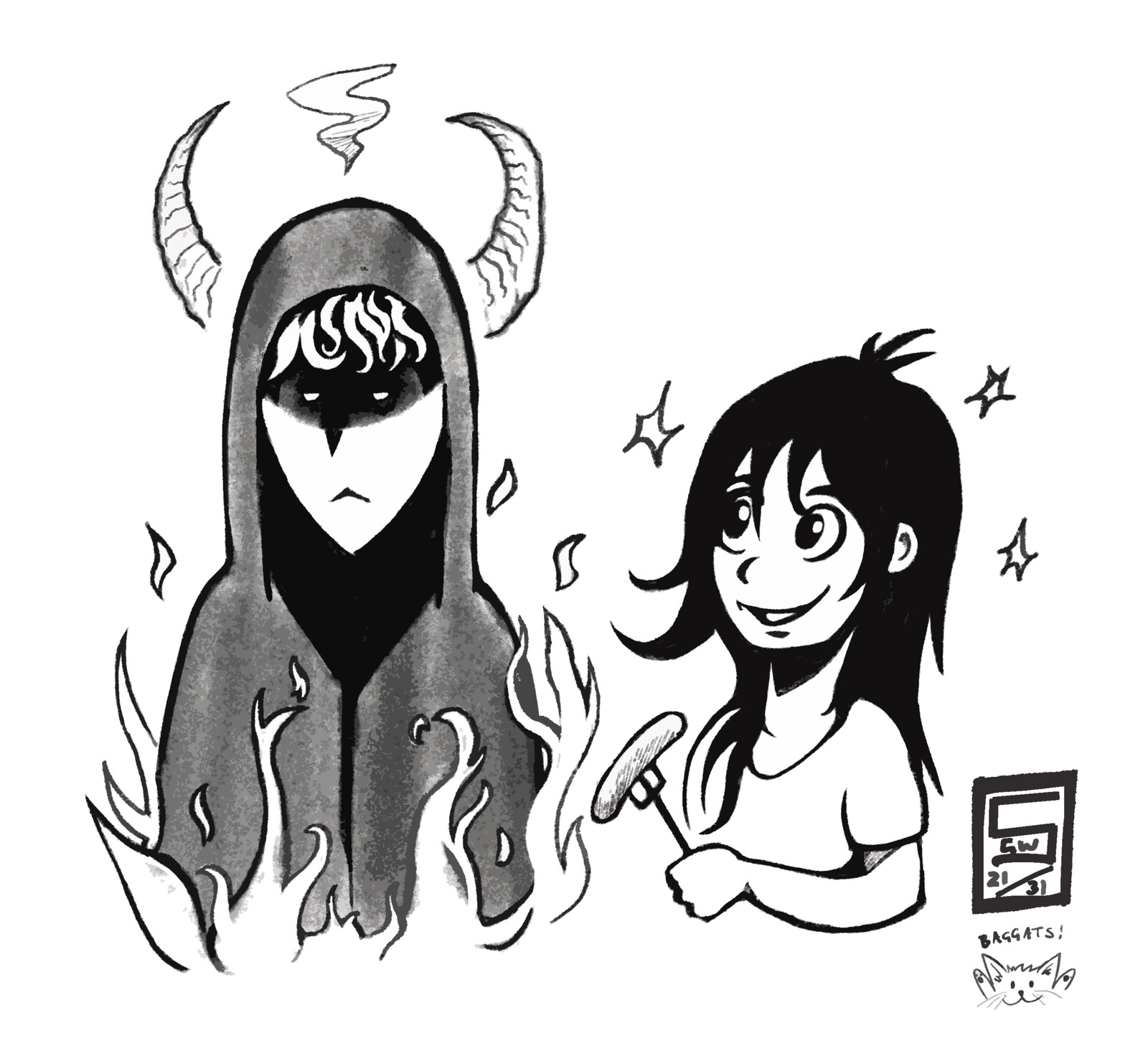 Sion Williams - Inktober day 21: The Demon Boyfriend of Klondyke Street.