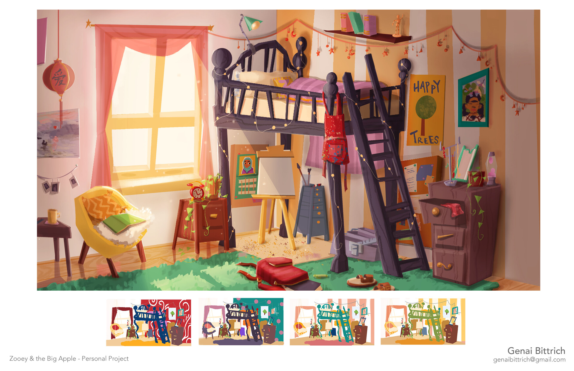 ArtStation - Tween Artist Bedroom