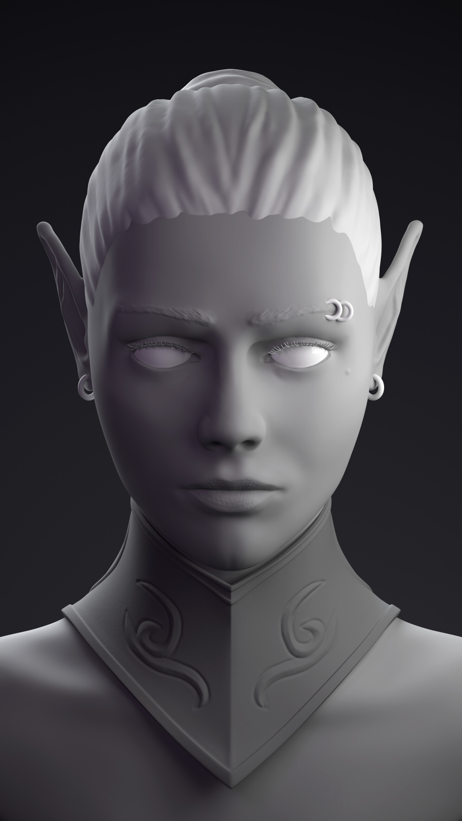 ArtStation - Elf Female Head Sculpt