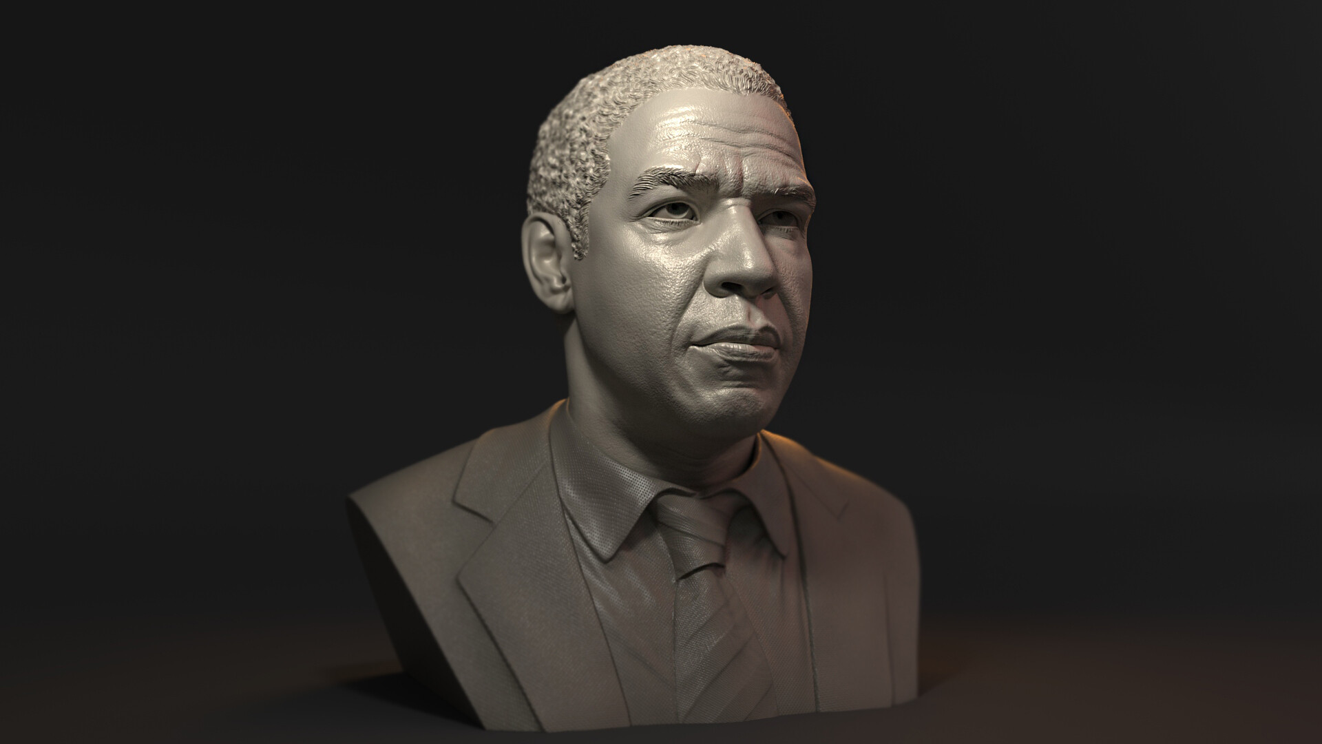 ArtStation - Denzel Washington,Sculpt (Arnold Render)