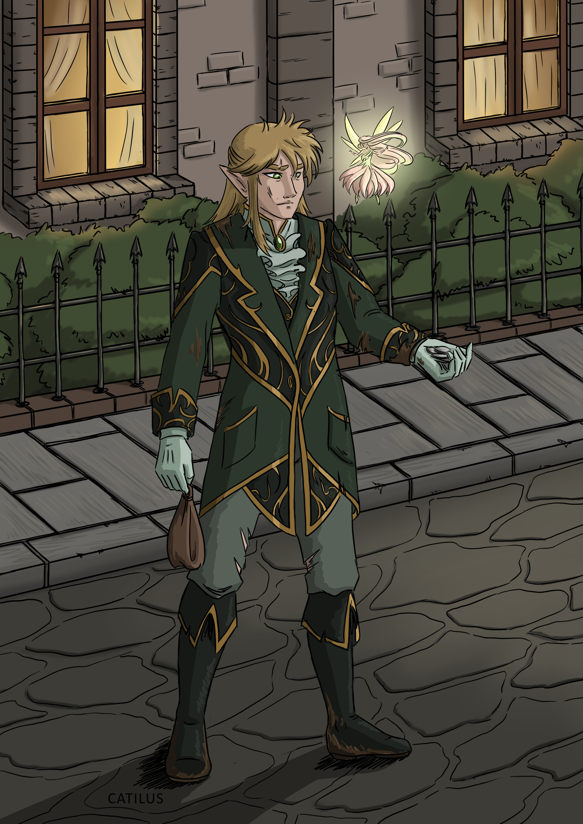 ArtStation - Alistair Albrite, Half-Elf Wild Sorcerer and Exiled Noble