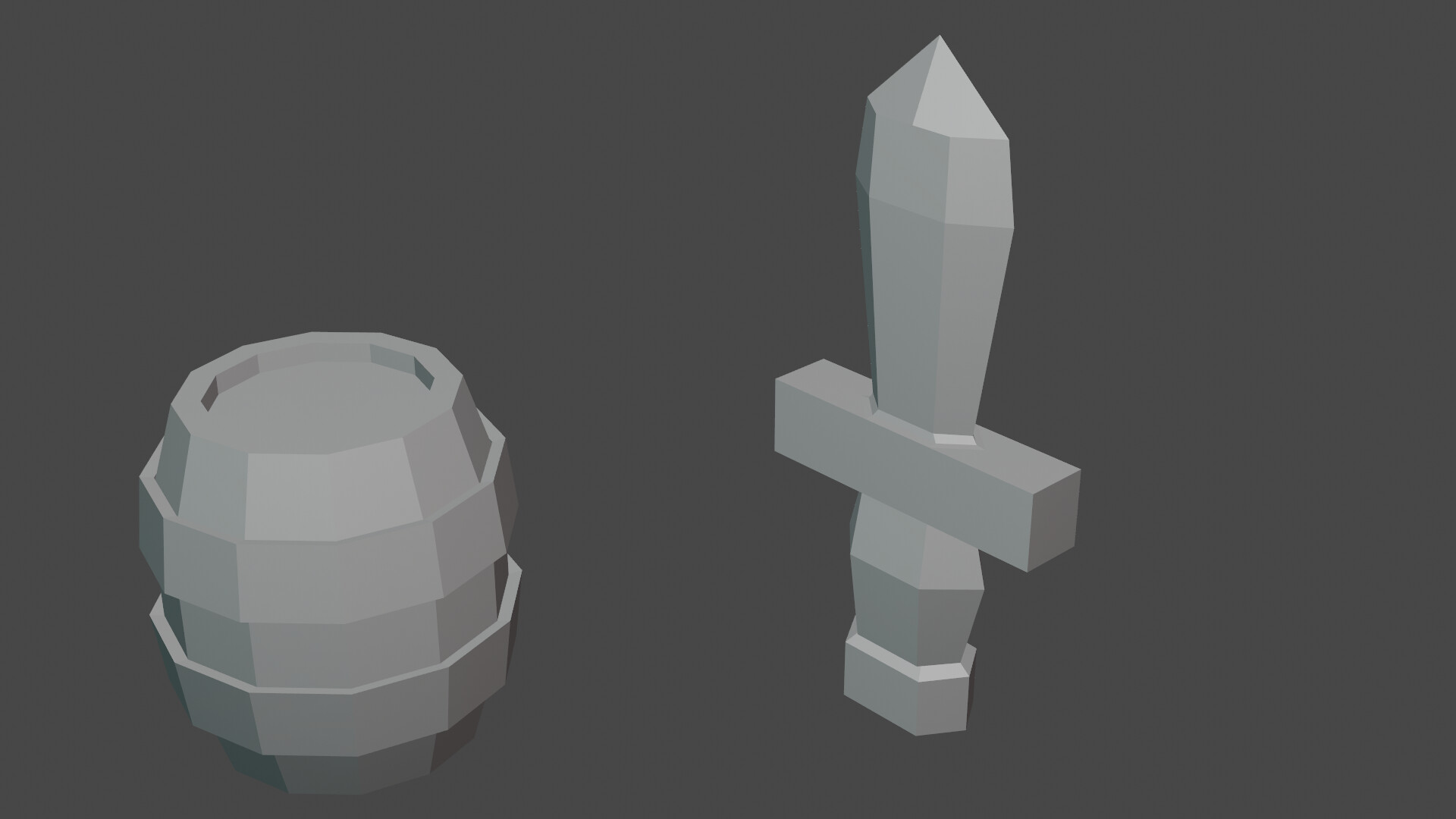 ArtStation - sword and barrel