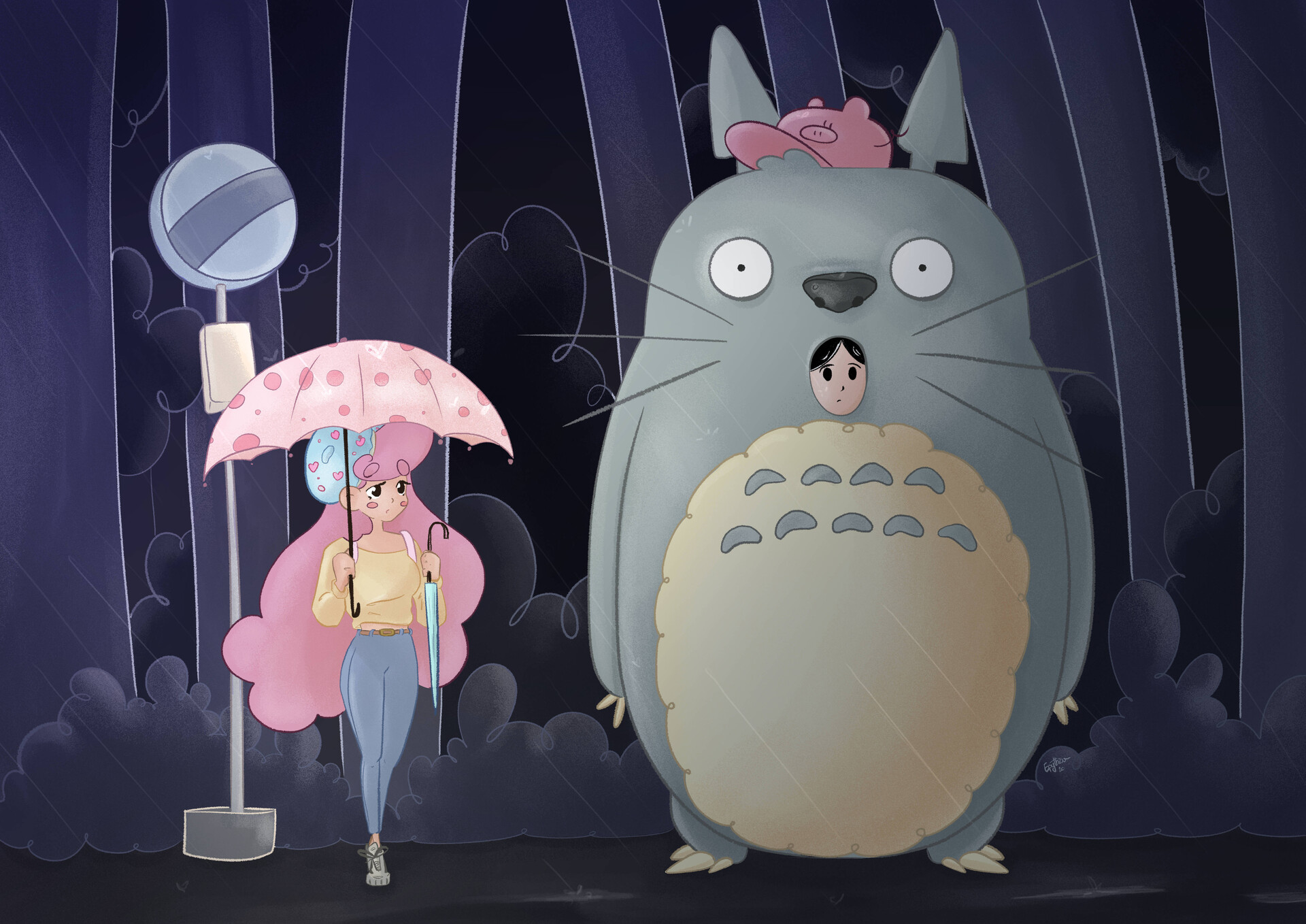 ArtStation - Totoro Fanart