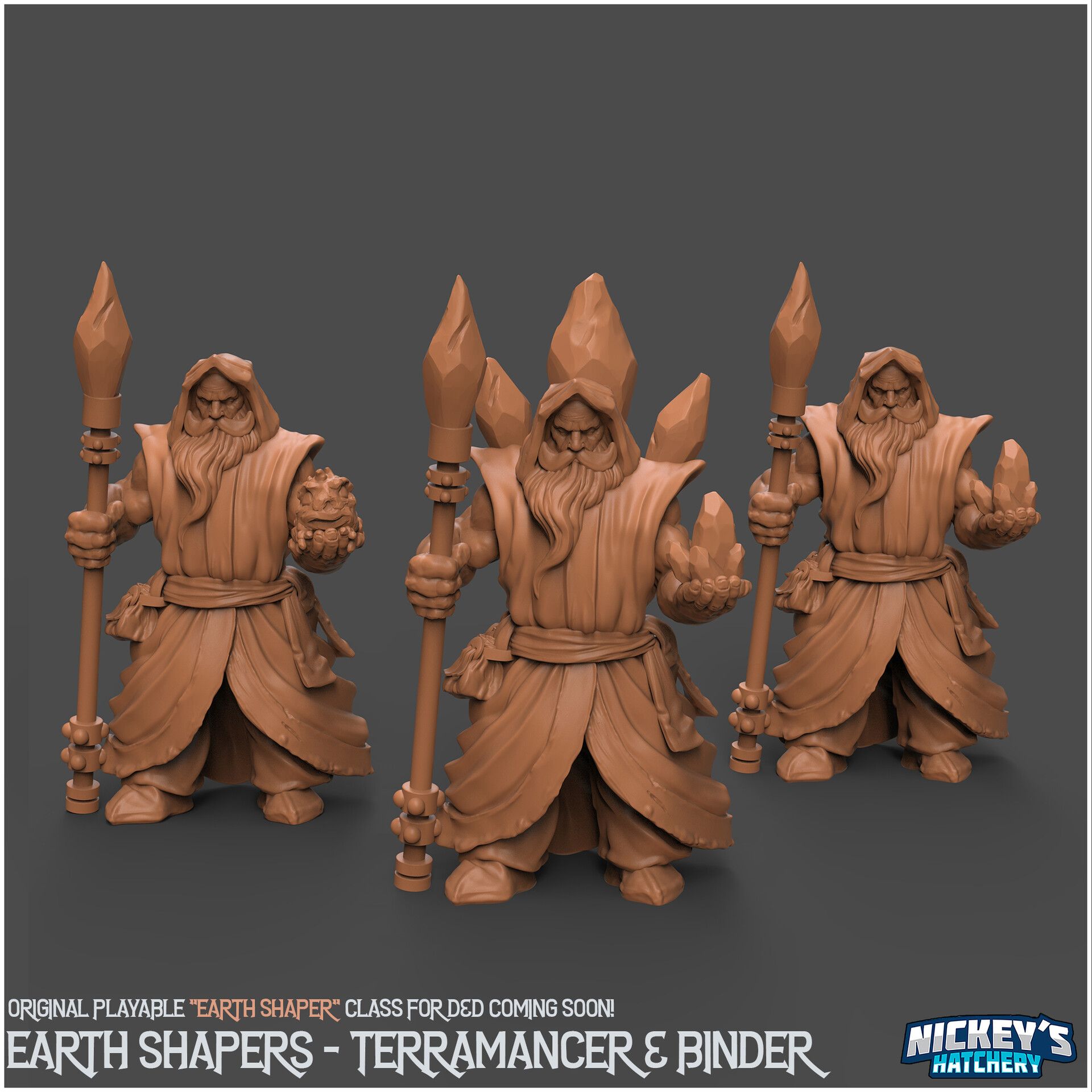 ArtStation - Earth Shapers, 32mm Miniatures, Personal Work