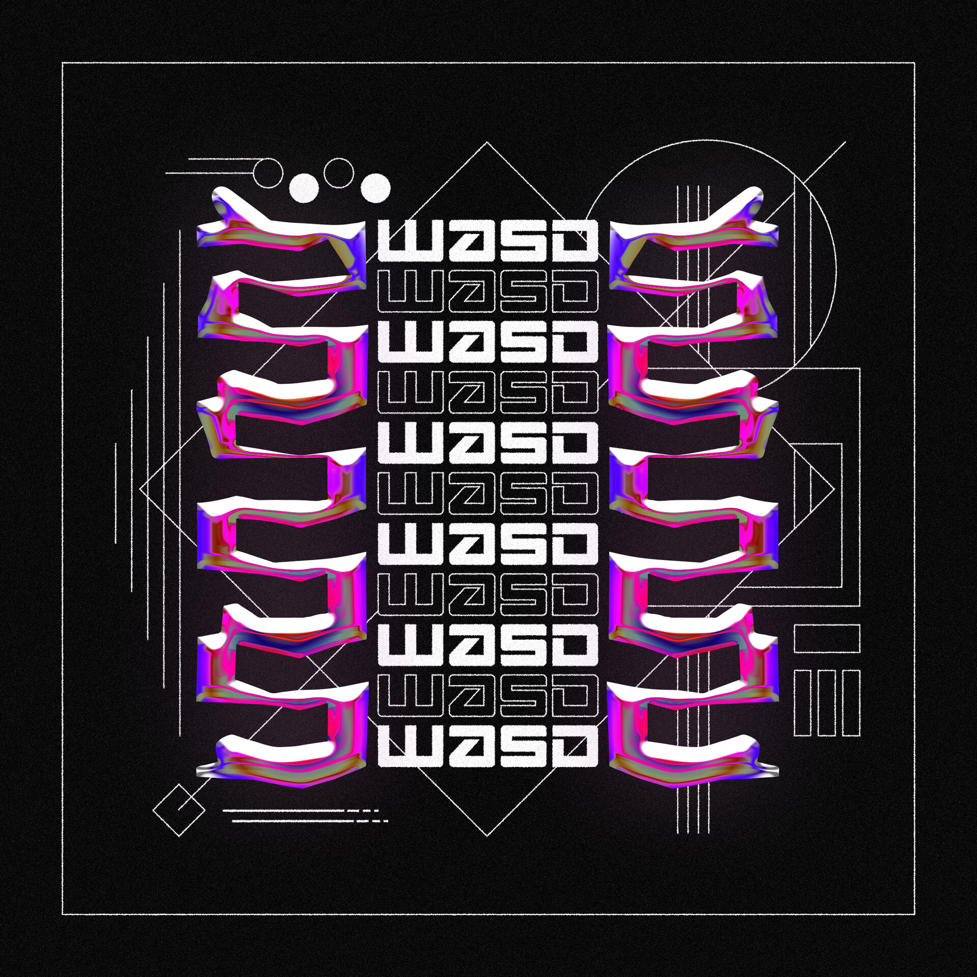 ArtStation - Wasd liquid metal acid graphics artwork