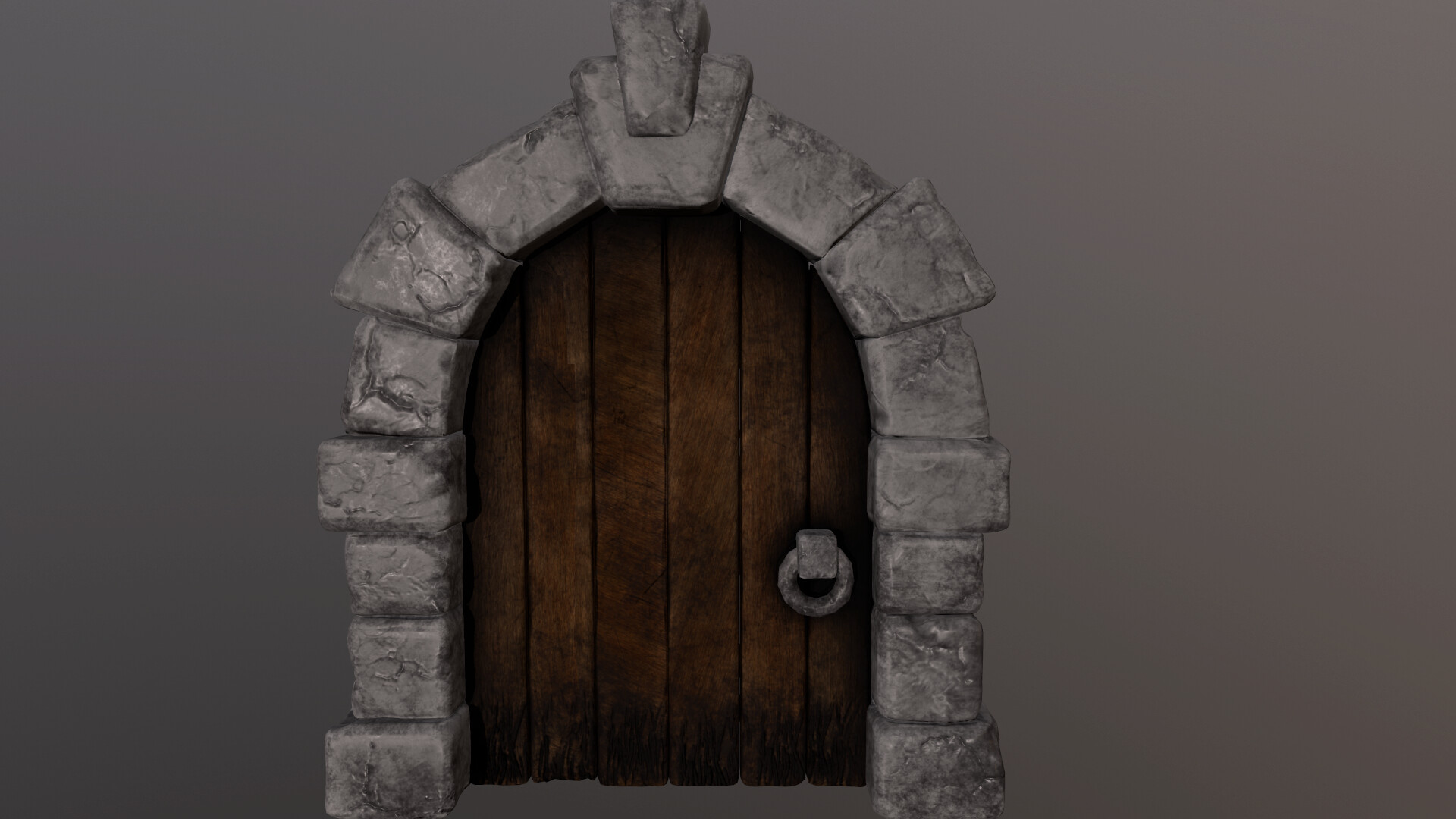 ArtStation - stylized door low poly