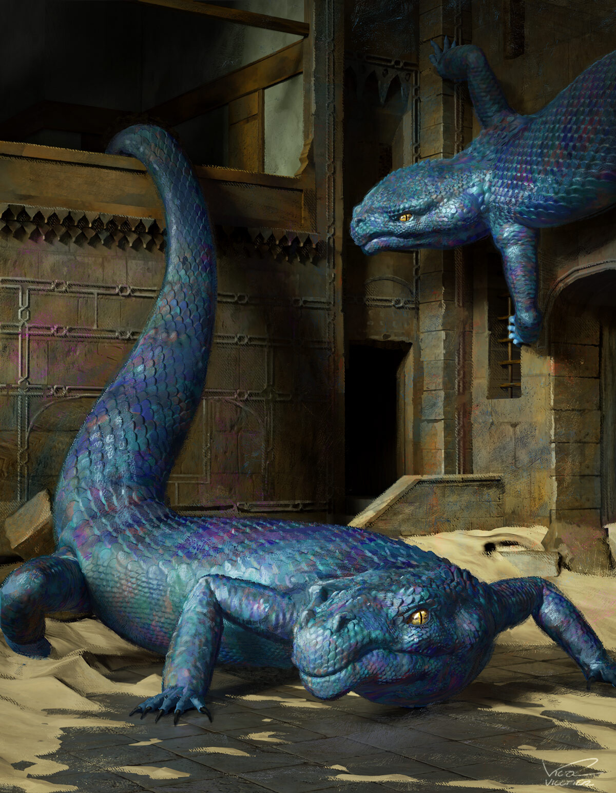 ArtStation - Giant Lizards