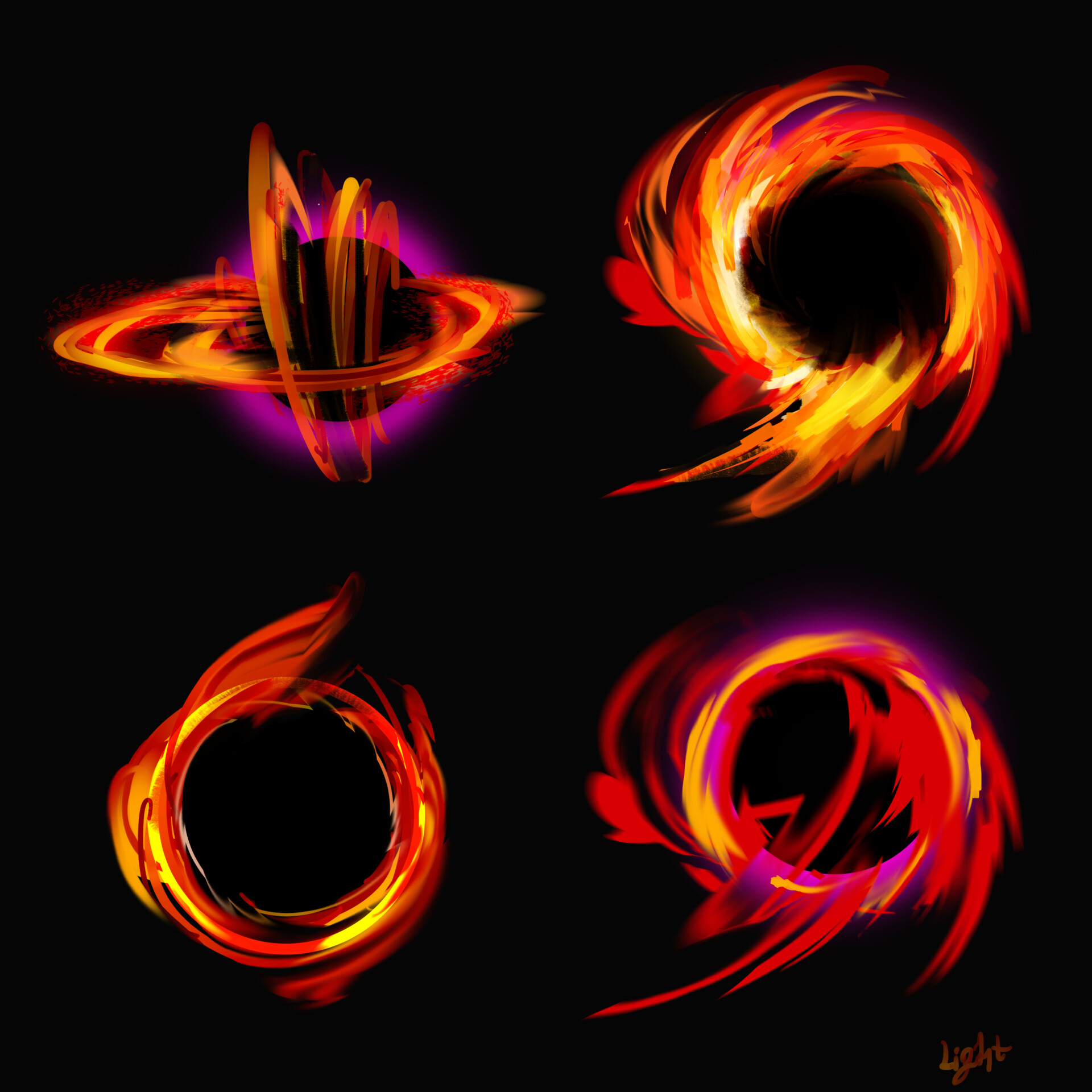 ArtStation - Fxtober blackhole and some magic