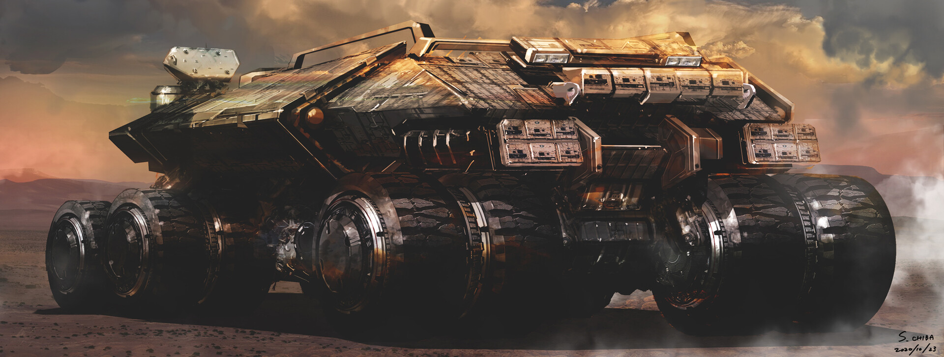 ArtStation - concept art ( Sci-Fi Vehicle、 terraforming、)