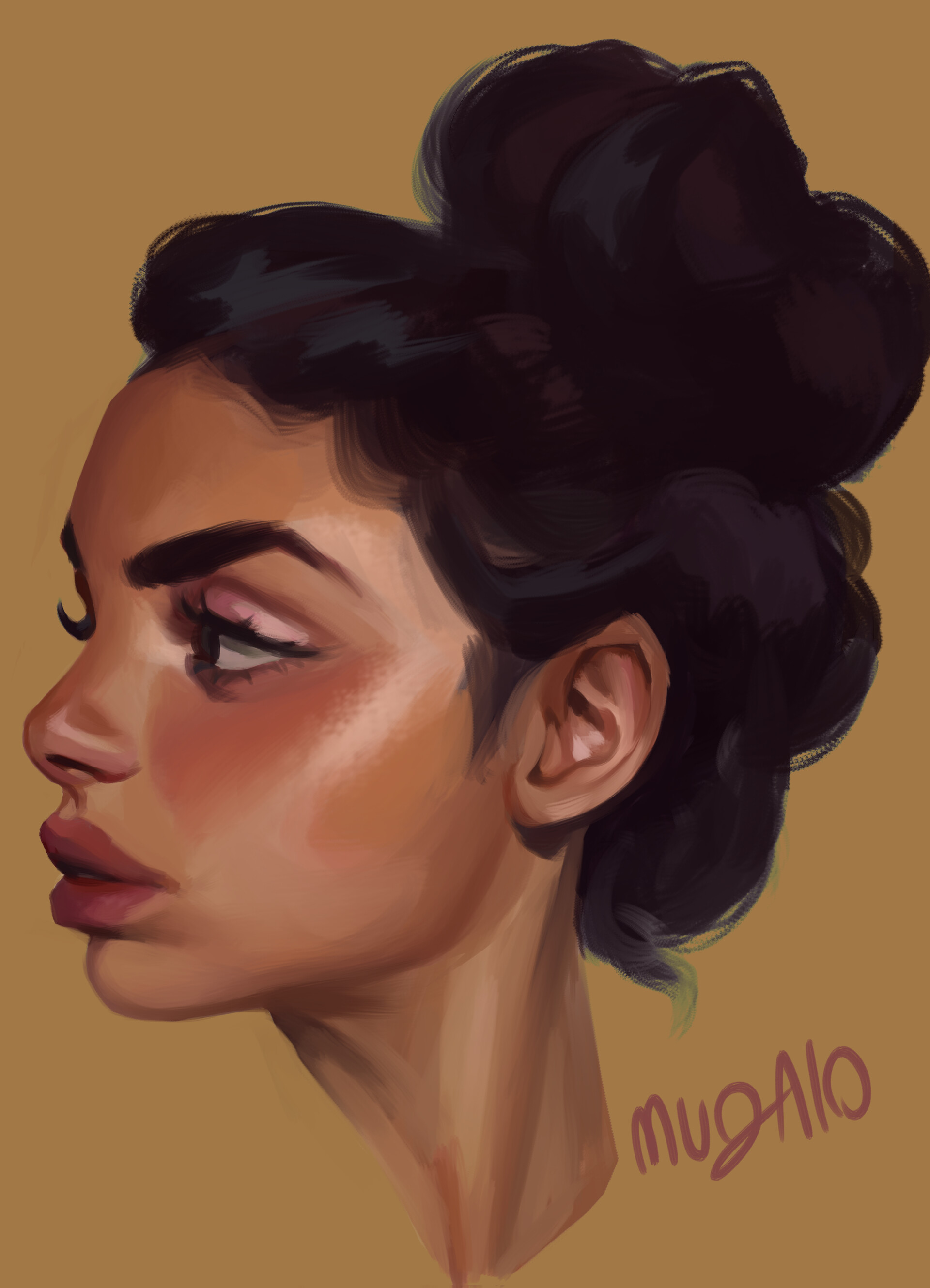 ArtStation - Portrait colour study
