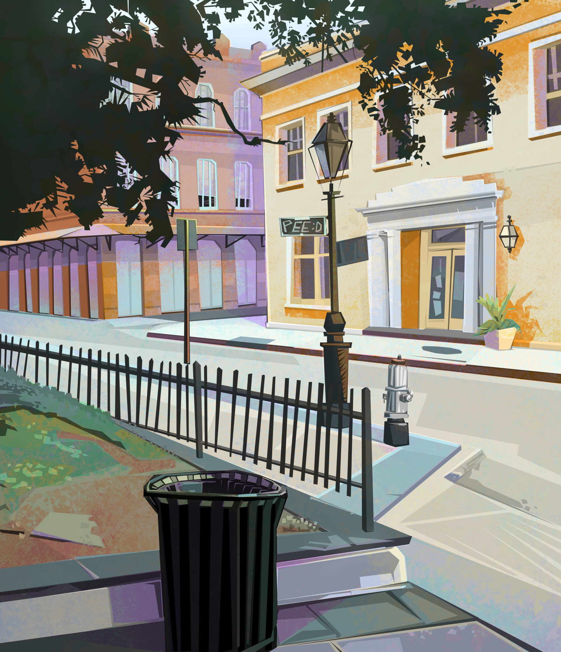 ArtStation - New Orleans Background Series