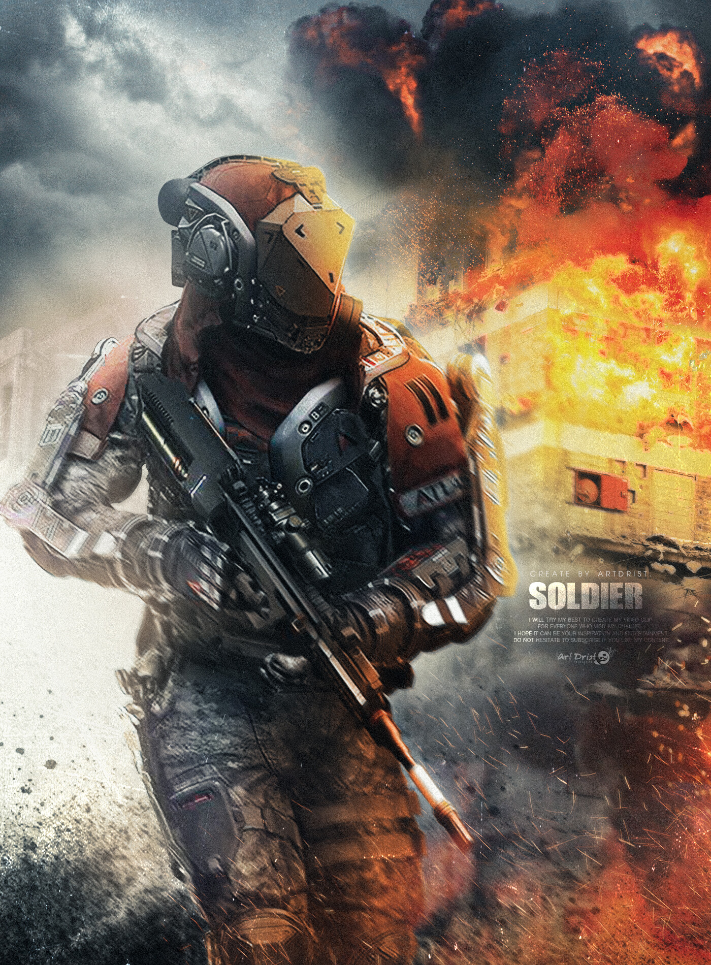 ArtStation - Create an Action Soldier | Design in Photoshop