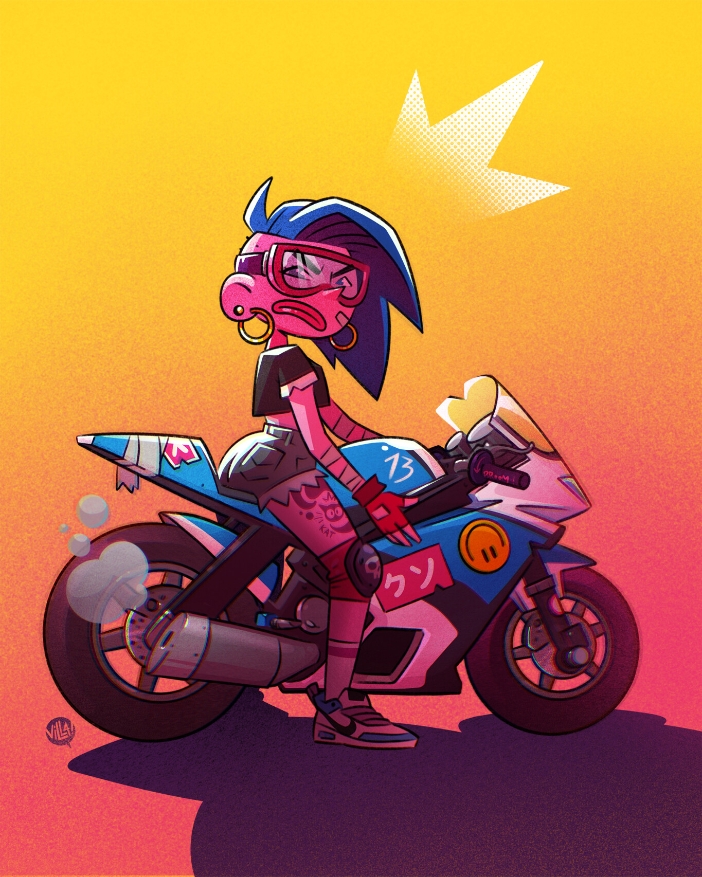 ArtStation - 🙃 BRUM BRUM! 🏍💨