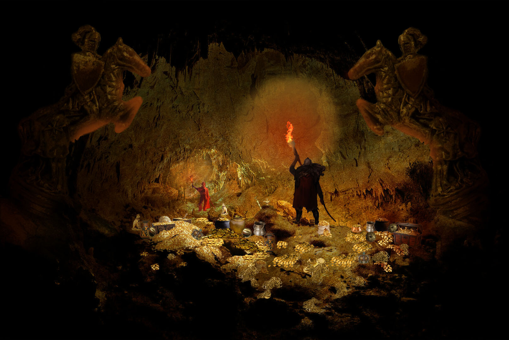 ArtStation - Gold cave concept