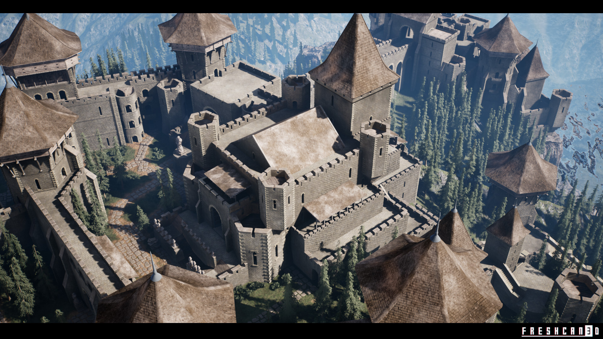 Freshcan 3D - Environment Art Studio - Medieval Castle Environment - PART I
