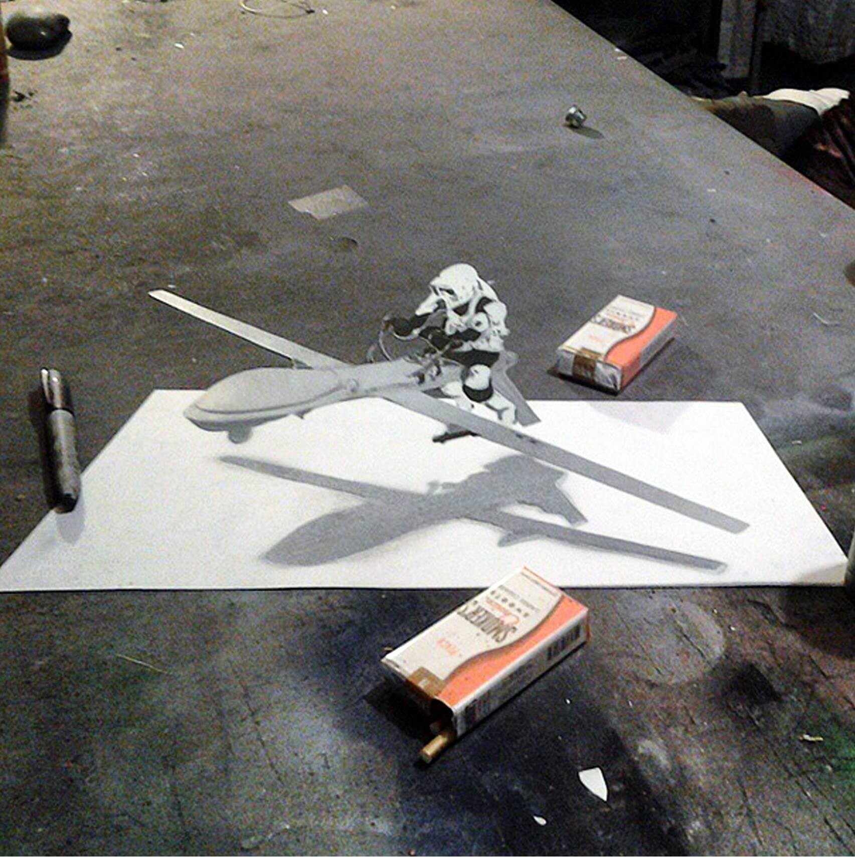 ArtStation - 3D Forced Perspective - Attack Of The Drones