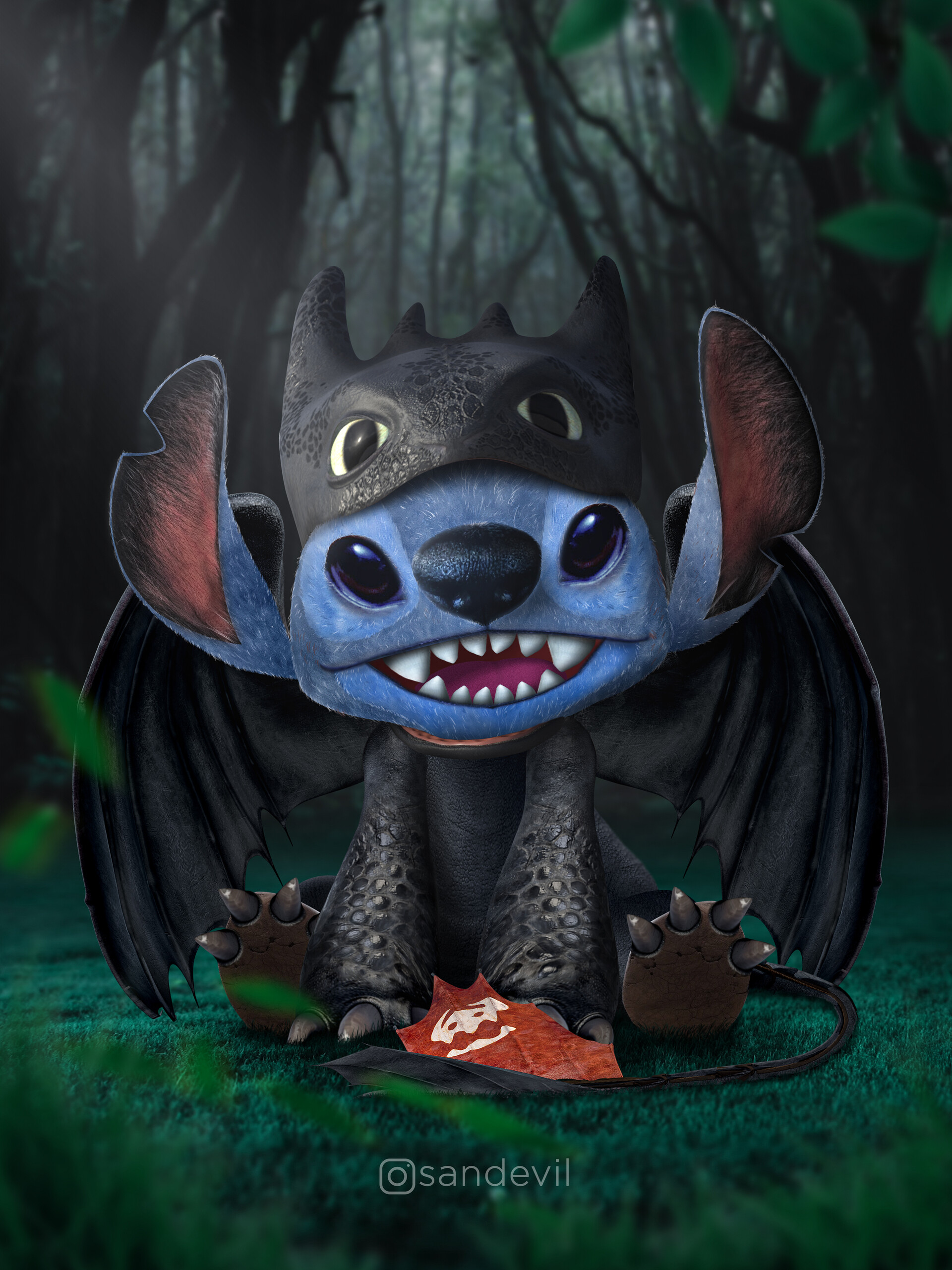 ArtStation - Stitchless (disney X dreamworks)