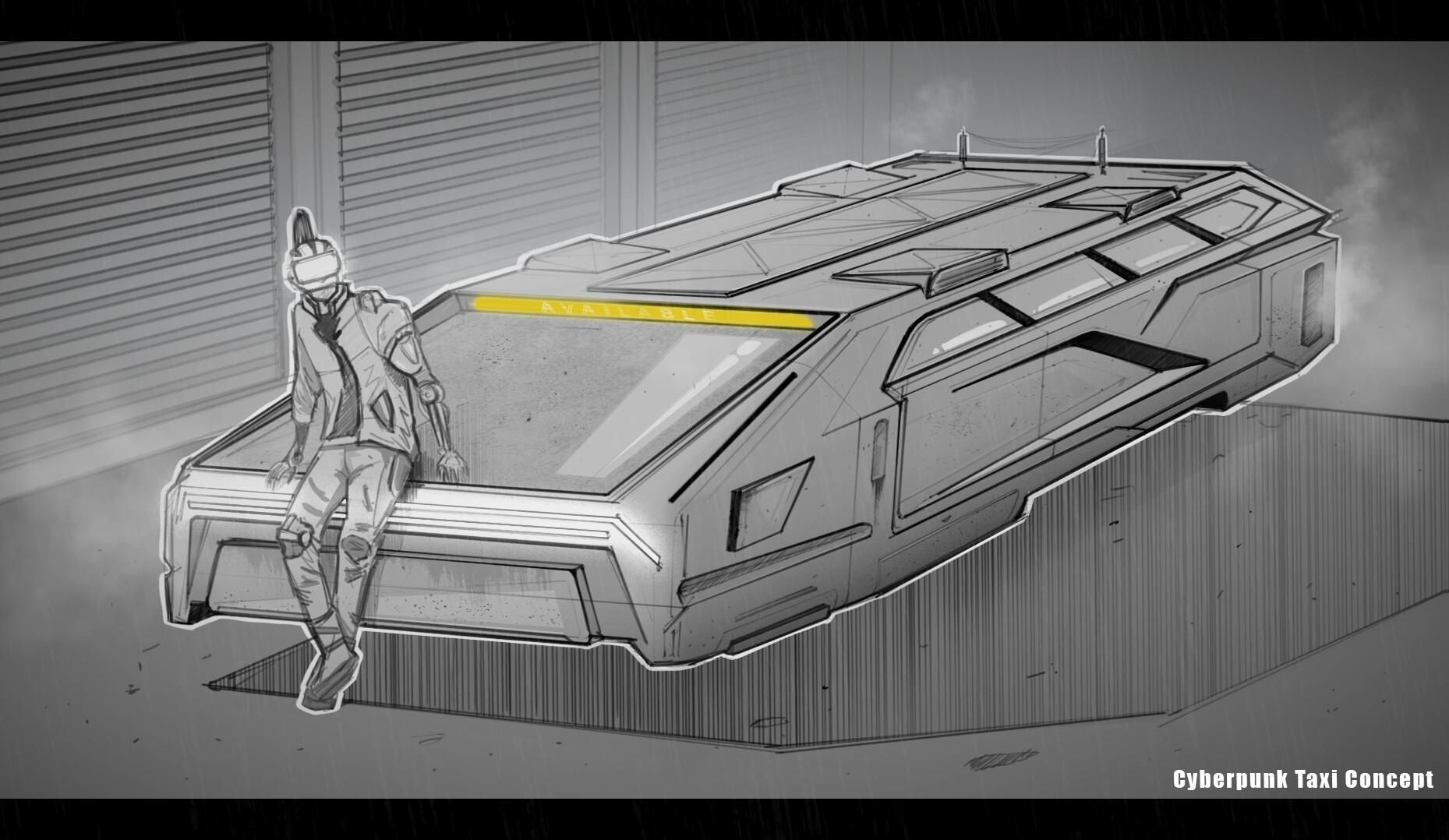 ArtStation - Cyberpunk Taxi Concept