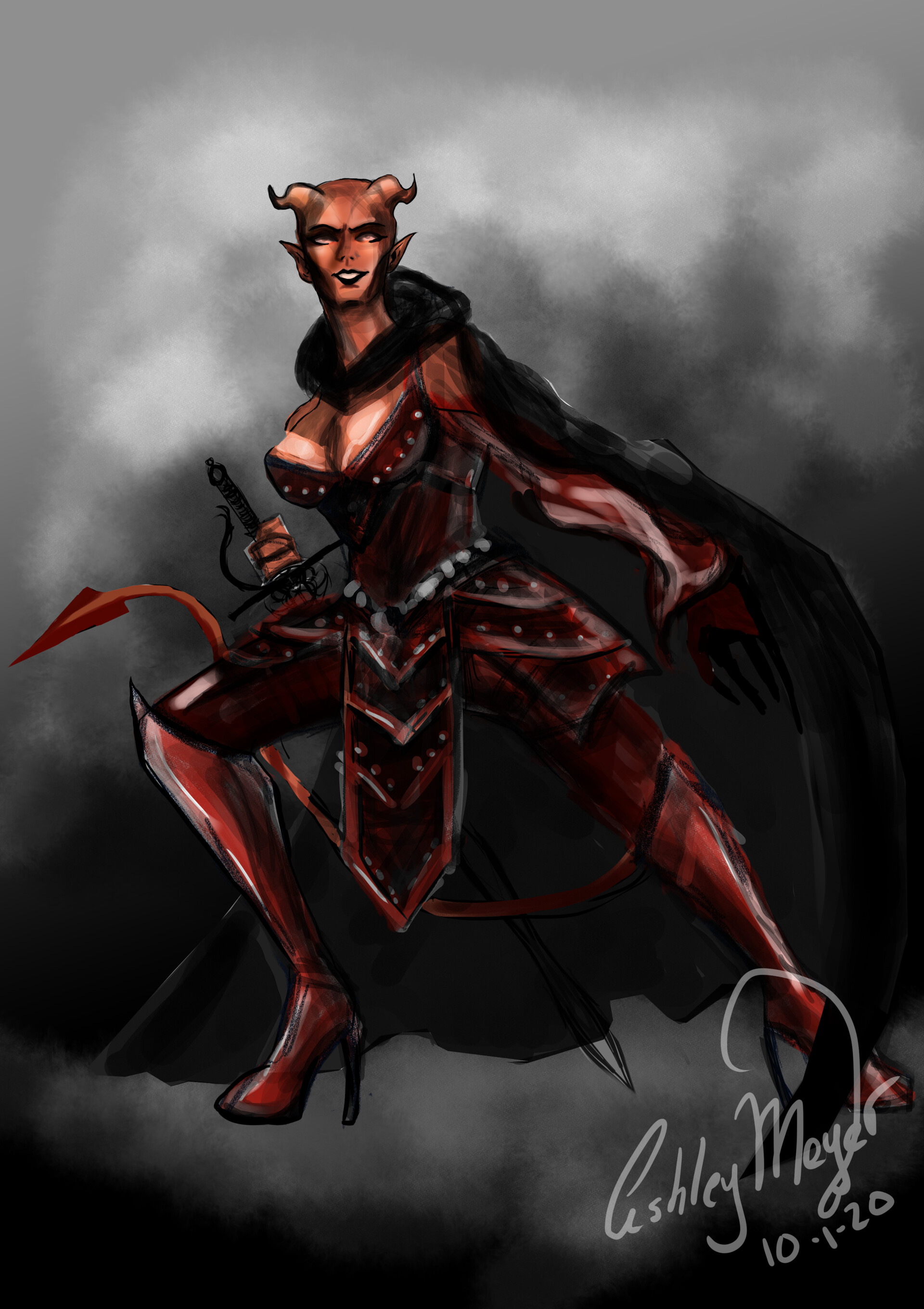 Female Tiefling Assassin