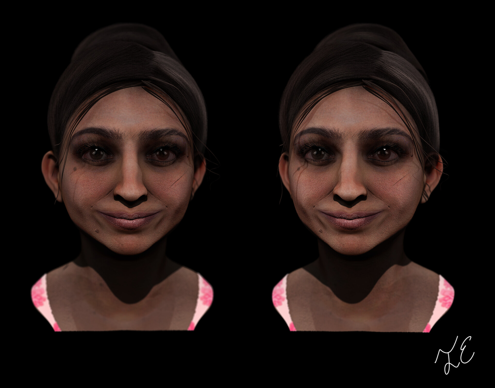 ArtStation - Female Character Bust (WIP)