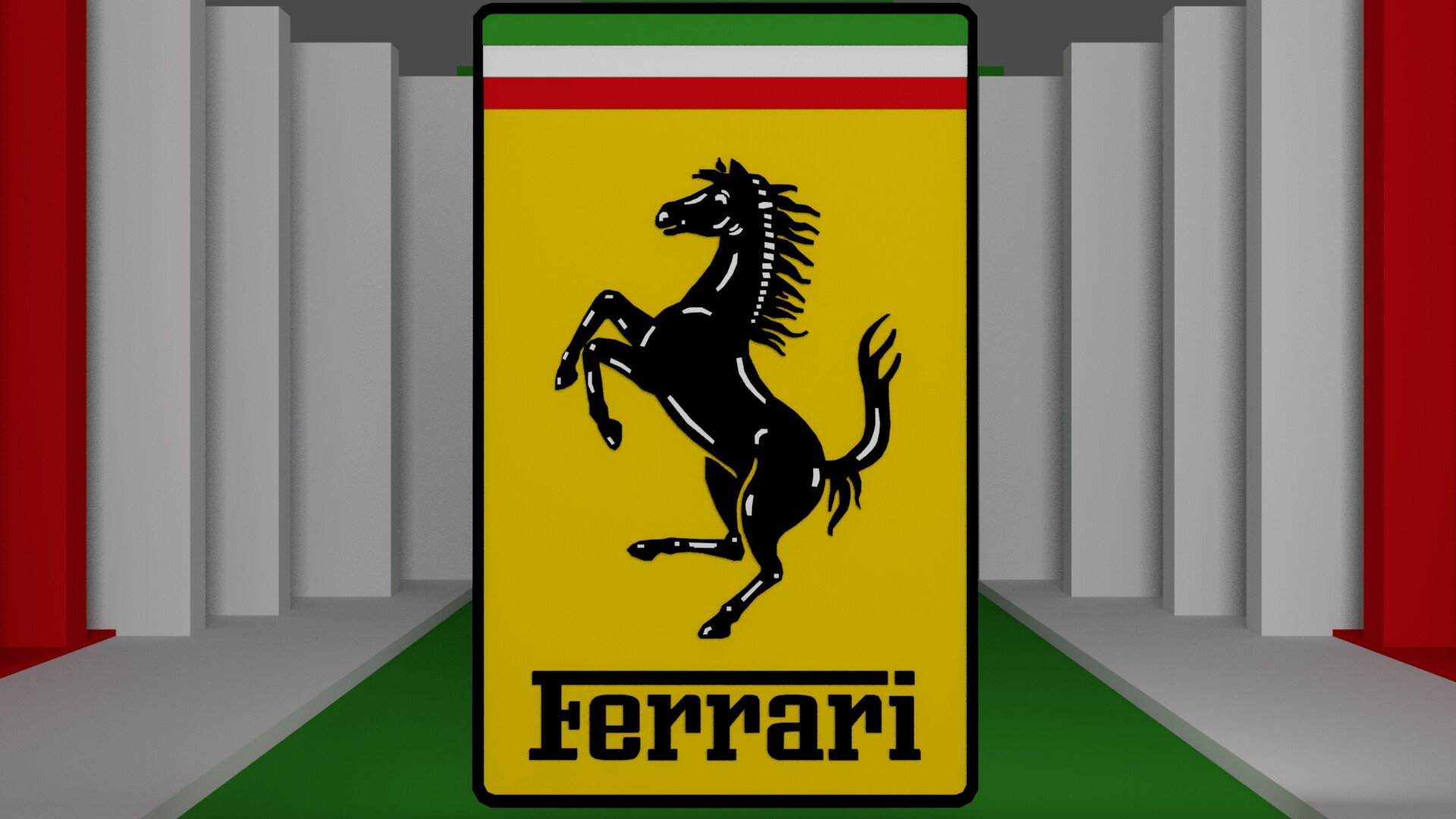 Ferrari Logo 3d Wallpaper